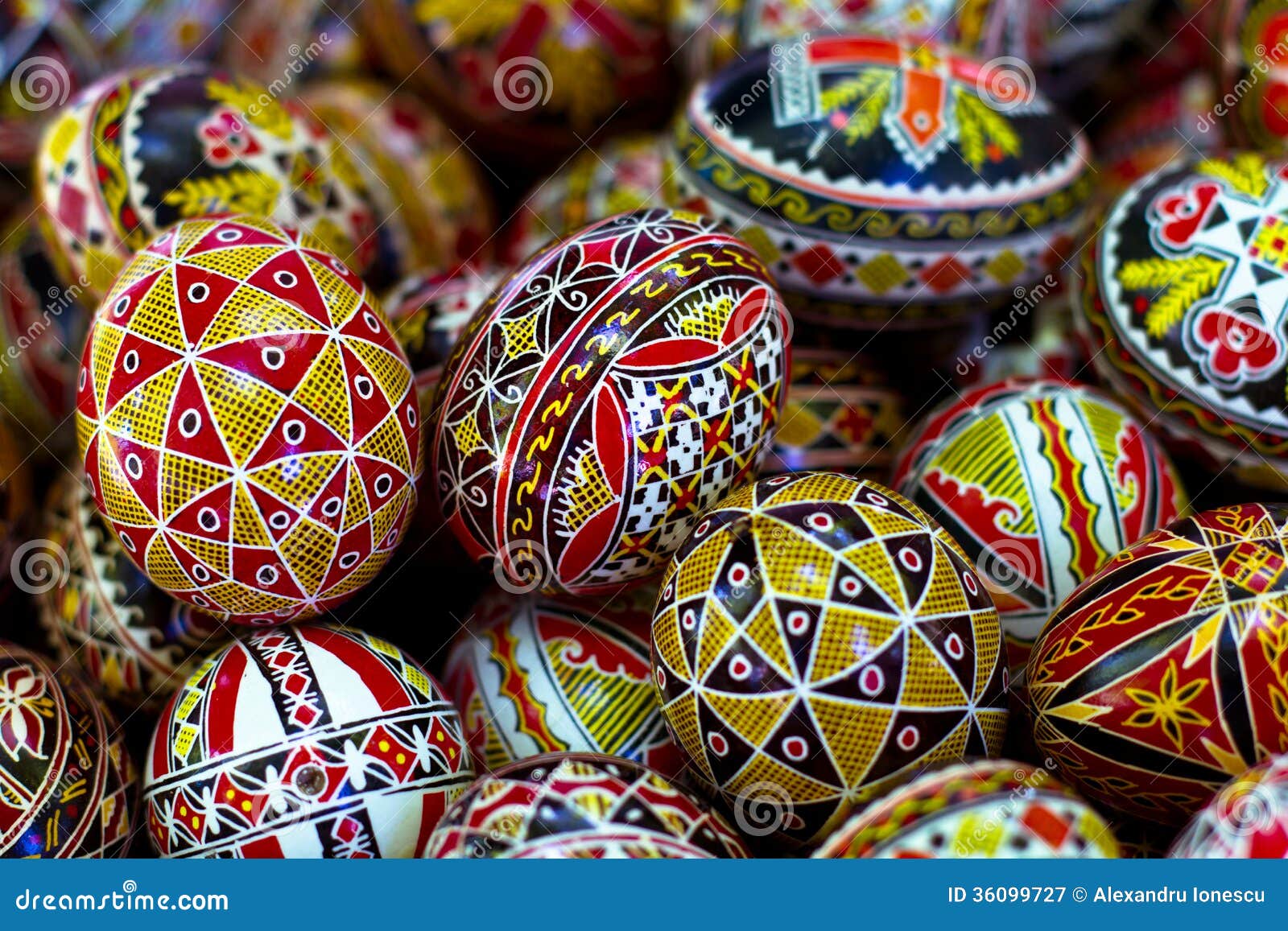 Romanian Traditional Easter Eggs Stock Image - Image of romanian ...