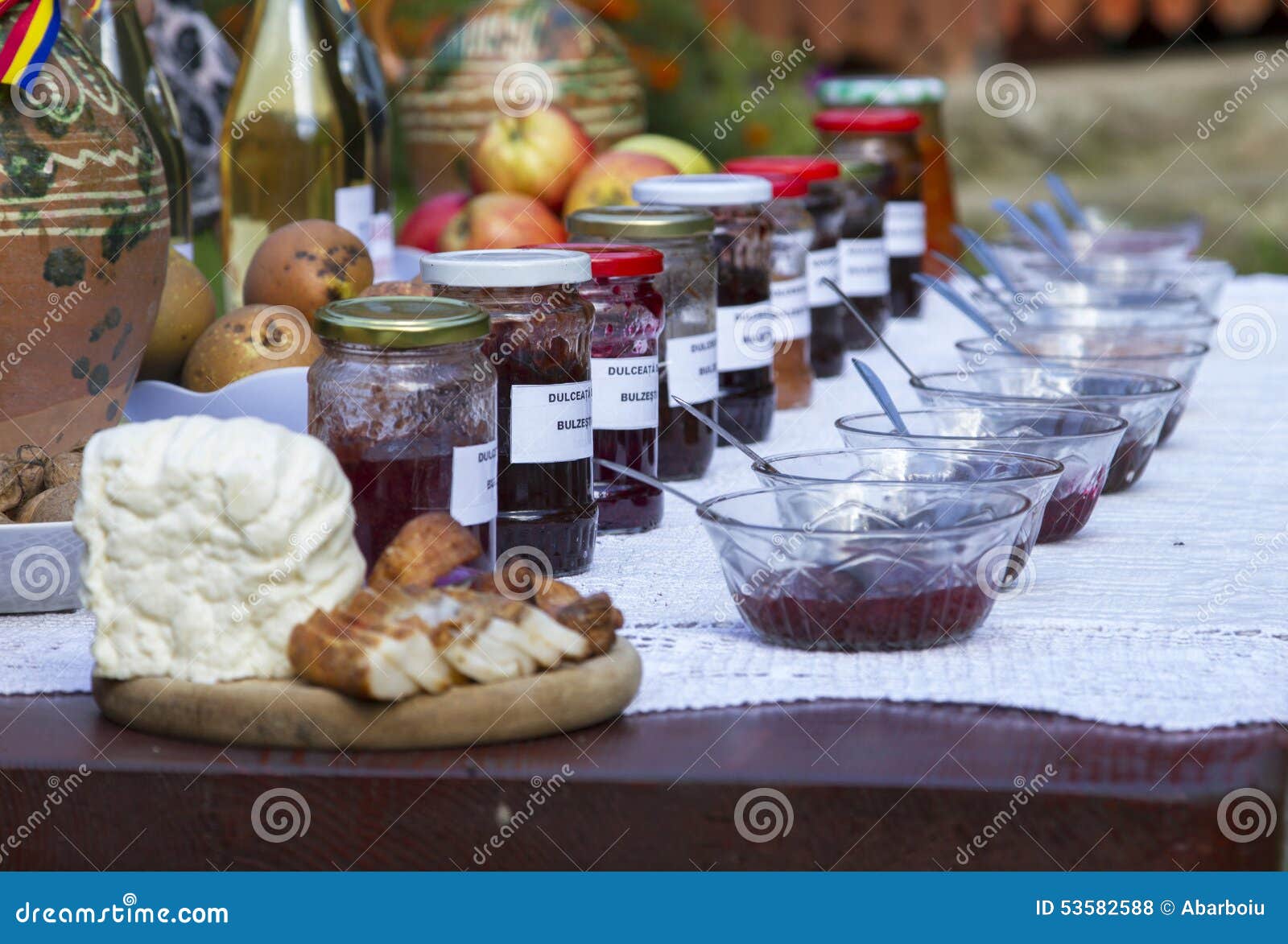 Romanian traditional food stock photo. Image of glass - 53582588