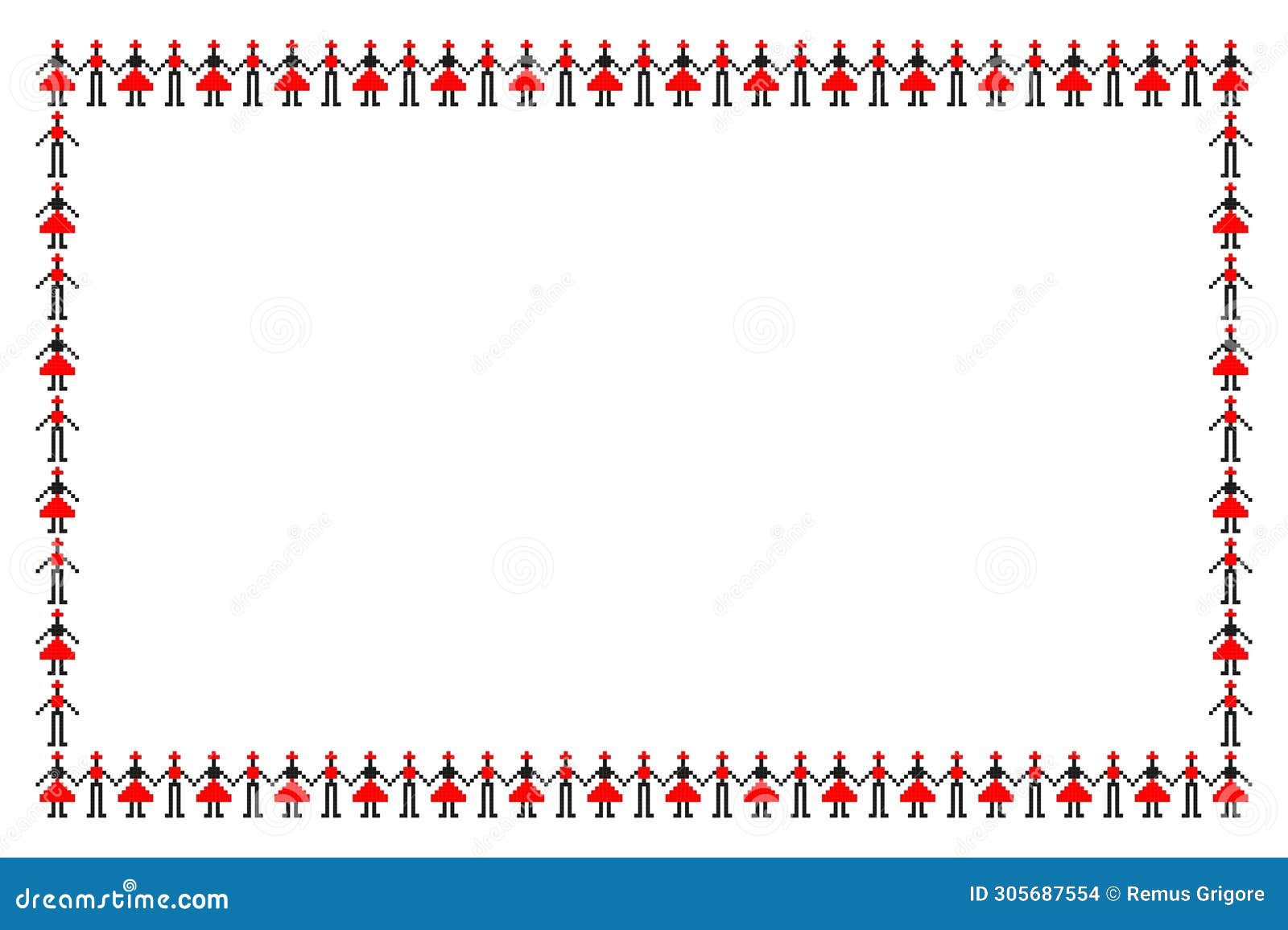 Romanian Traditional Frame - Cdr Format Stock Illustration ...