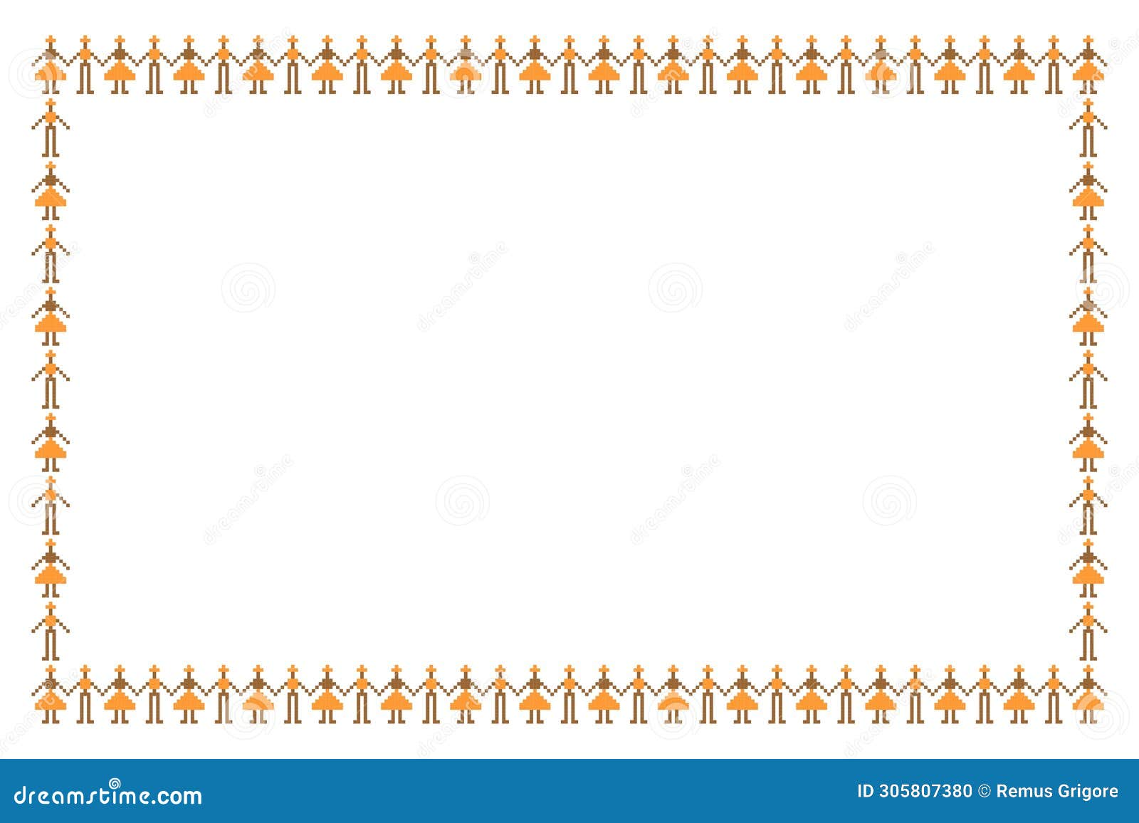 Romanian Traditional Frame - Cdr Format Stock Illustration ...