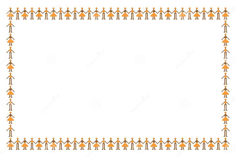 Romanian Traditional Frame - Cdr Format Stock Illustration ...