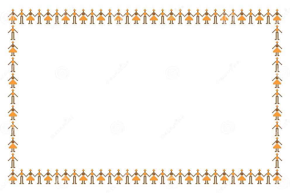 Romanian Traditional Frame - Cdr Format Stock Illustration ...