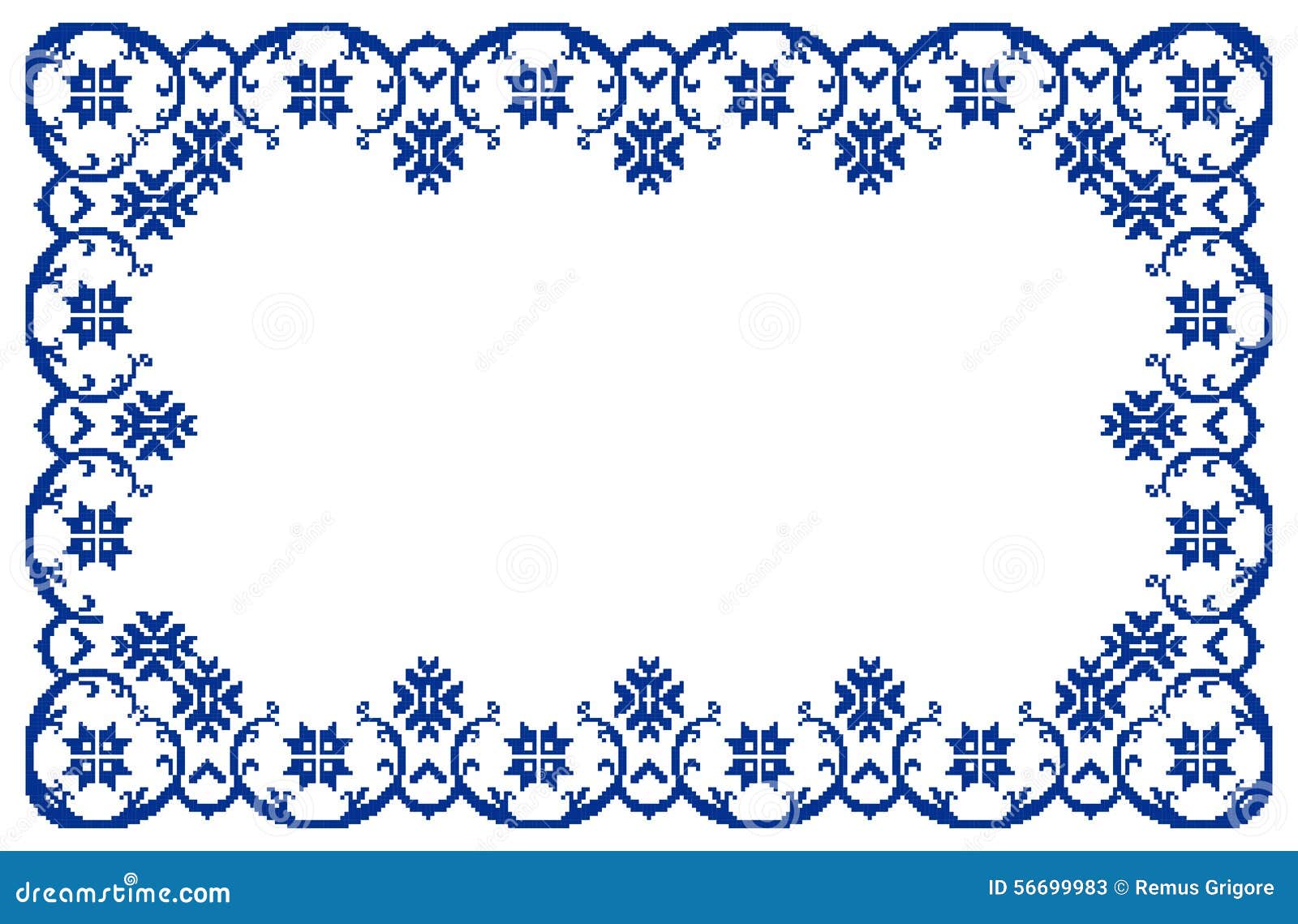 Romanian Traditional Frame - Cdr Format Stock Vector - Illustration of ...