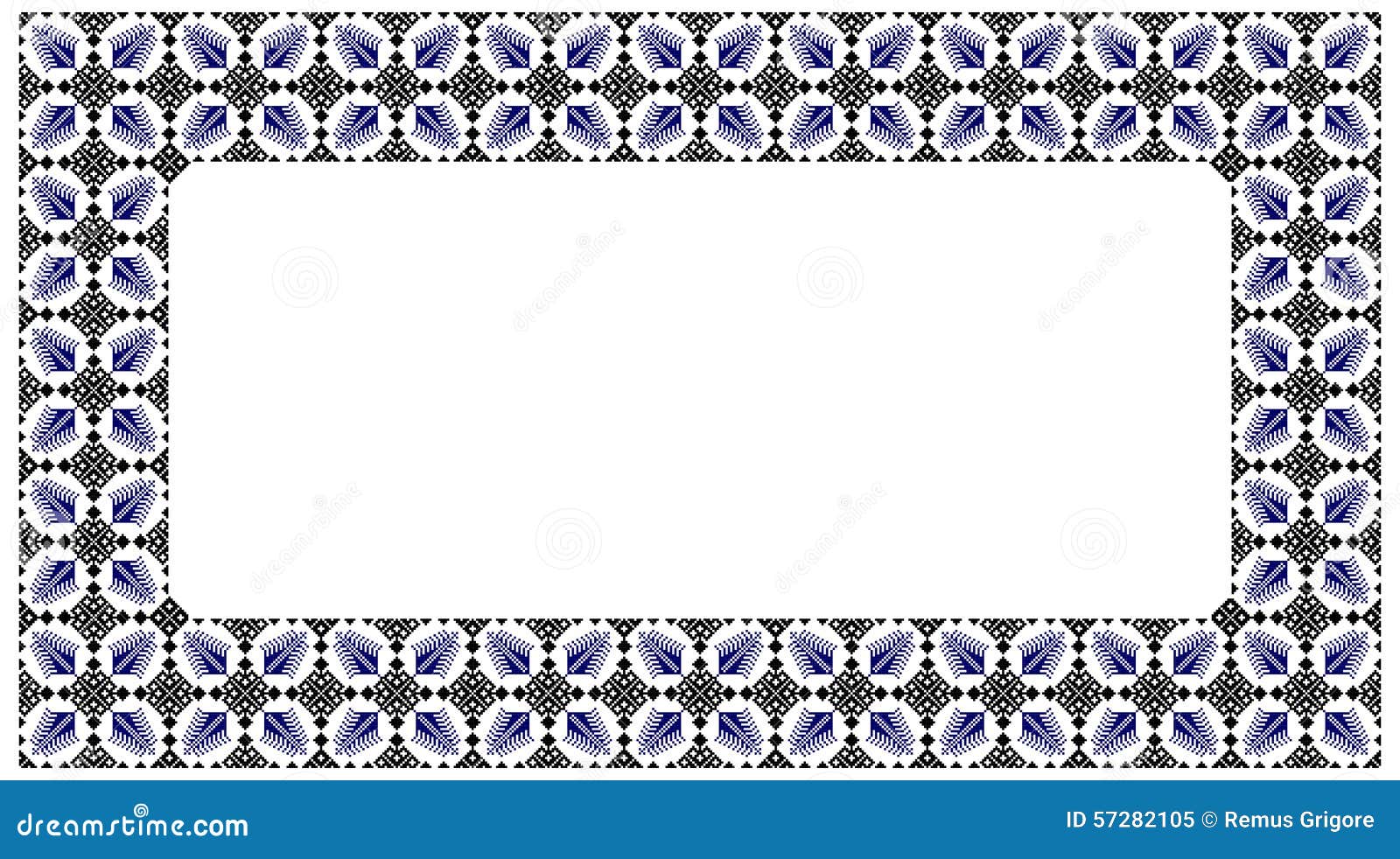 Romanian Traditional Frame - Cdr Format Stock Vector - Illustration of ...