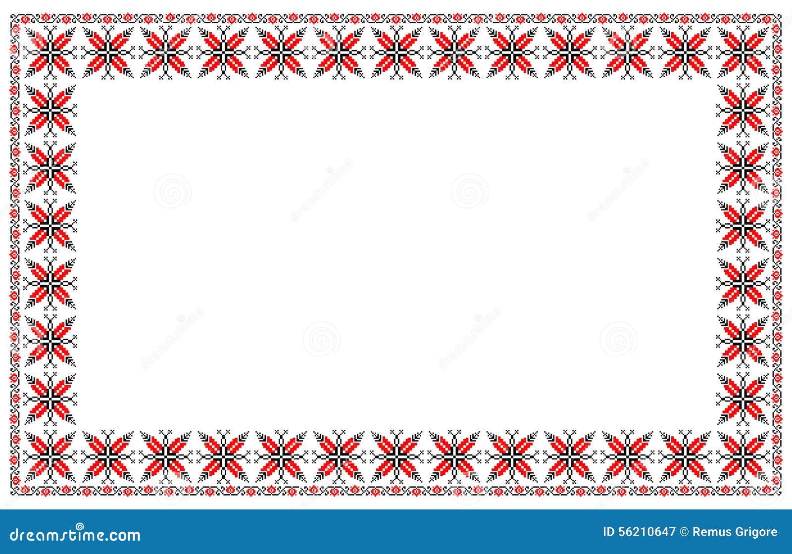 Romanian Traditional Frame - Cdr Format Stock Vector - Illustration of ...