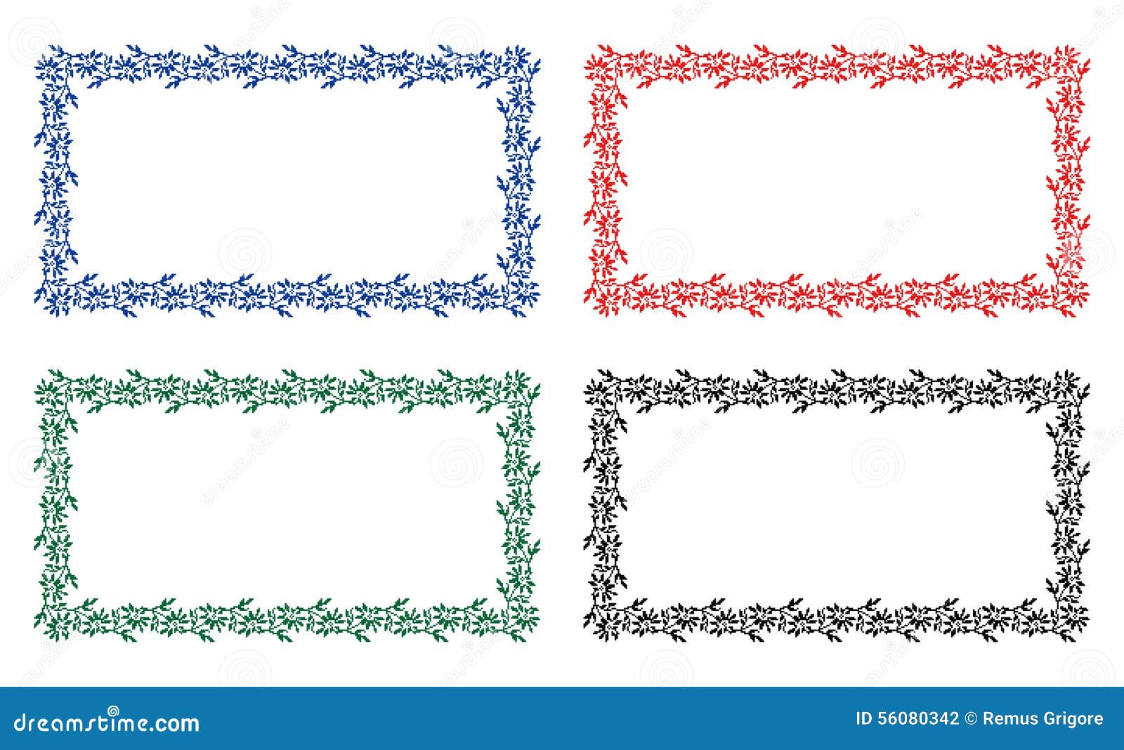 Romanian Traditional Frames - Cdr Format Stock Vector - Illustration of ...