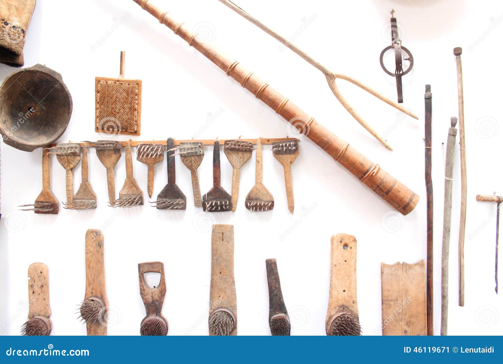 Romanian Traditional Objects of Peasant Stock Image - Image of rustic ...