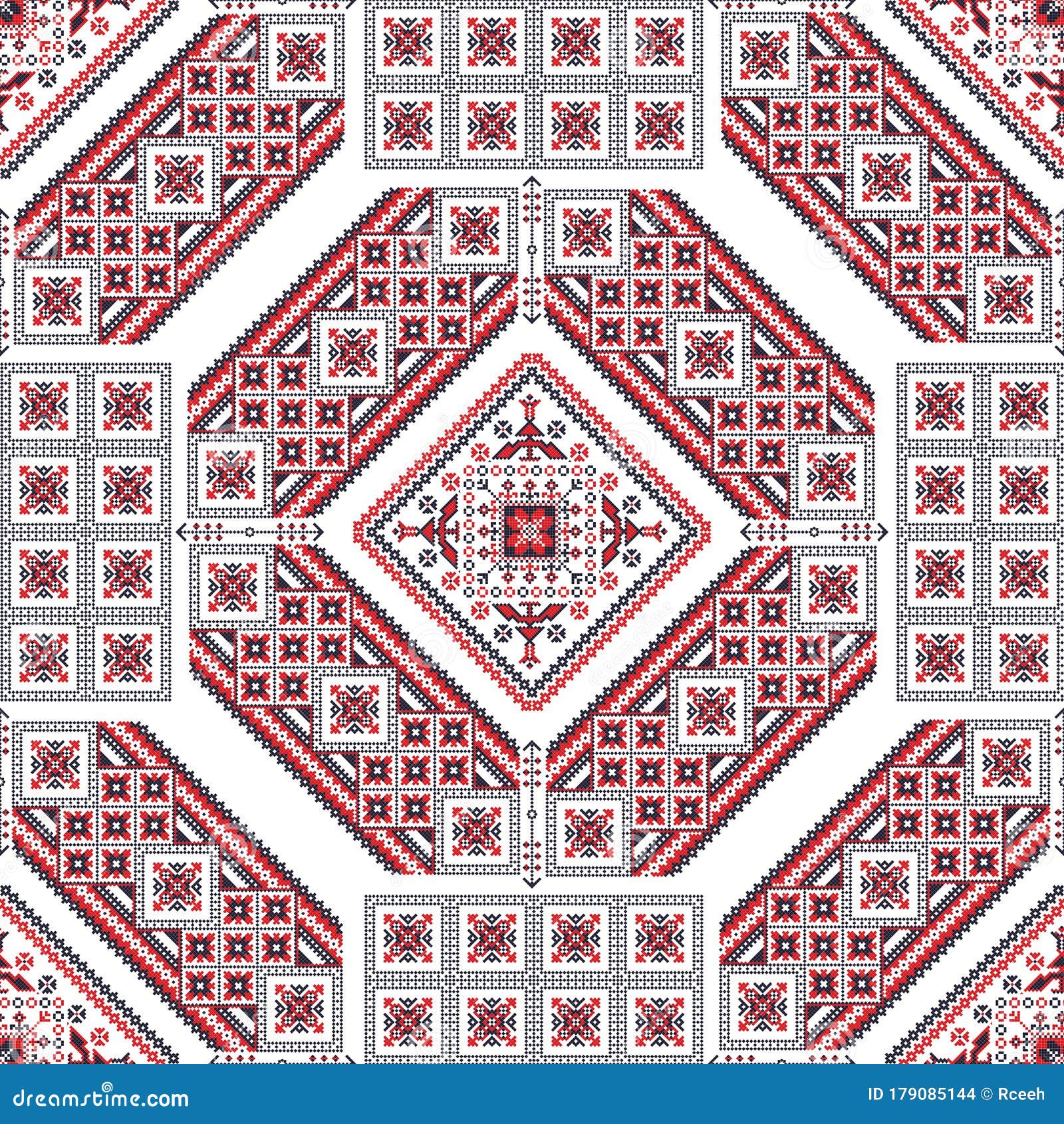 Romanian Traditional Pattern Stock Vector - Illustration of inspired ...