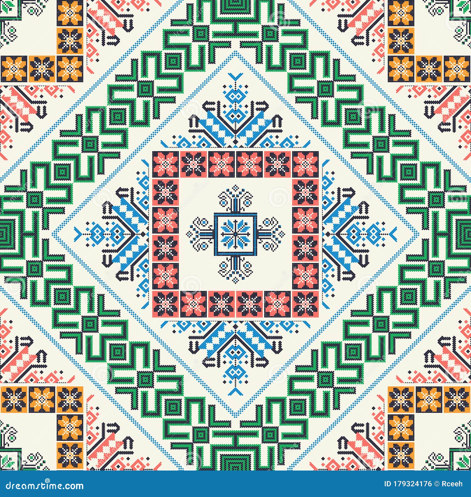 Romanian Traditional Pattern Stock Vector - Illustration of ornament ...