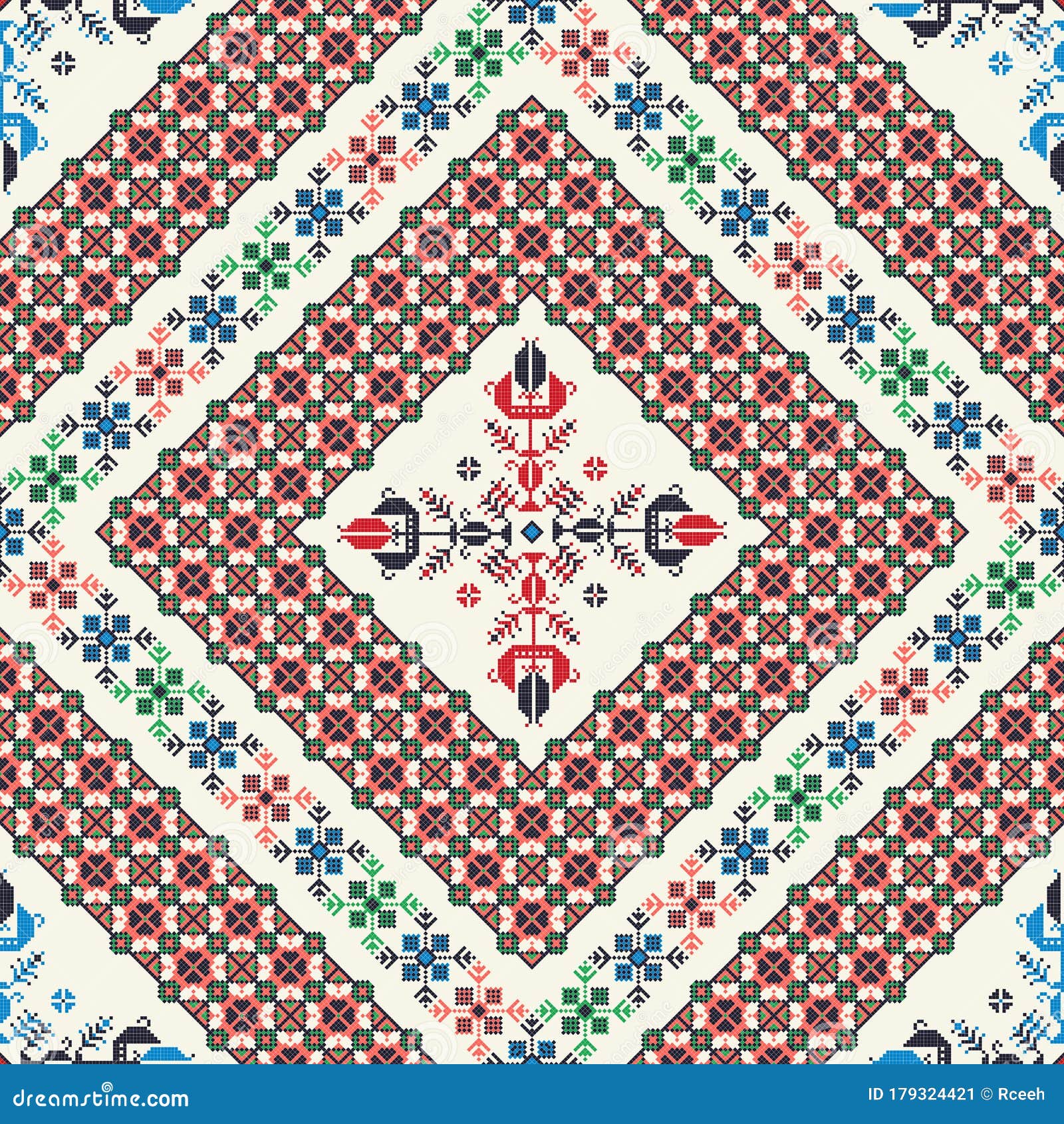 Romanian Traditional Pattern Stock Vector - Illustration of decoration ...