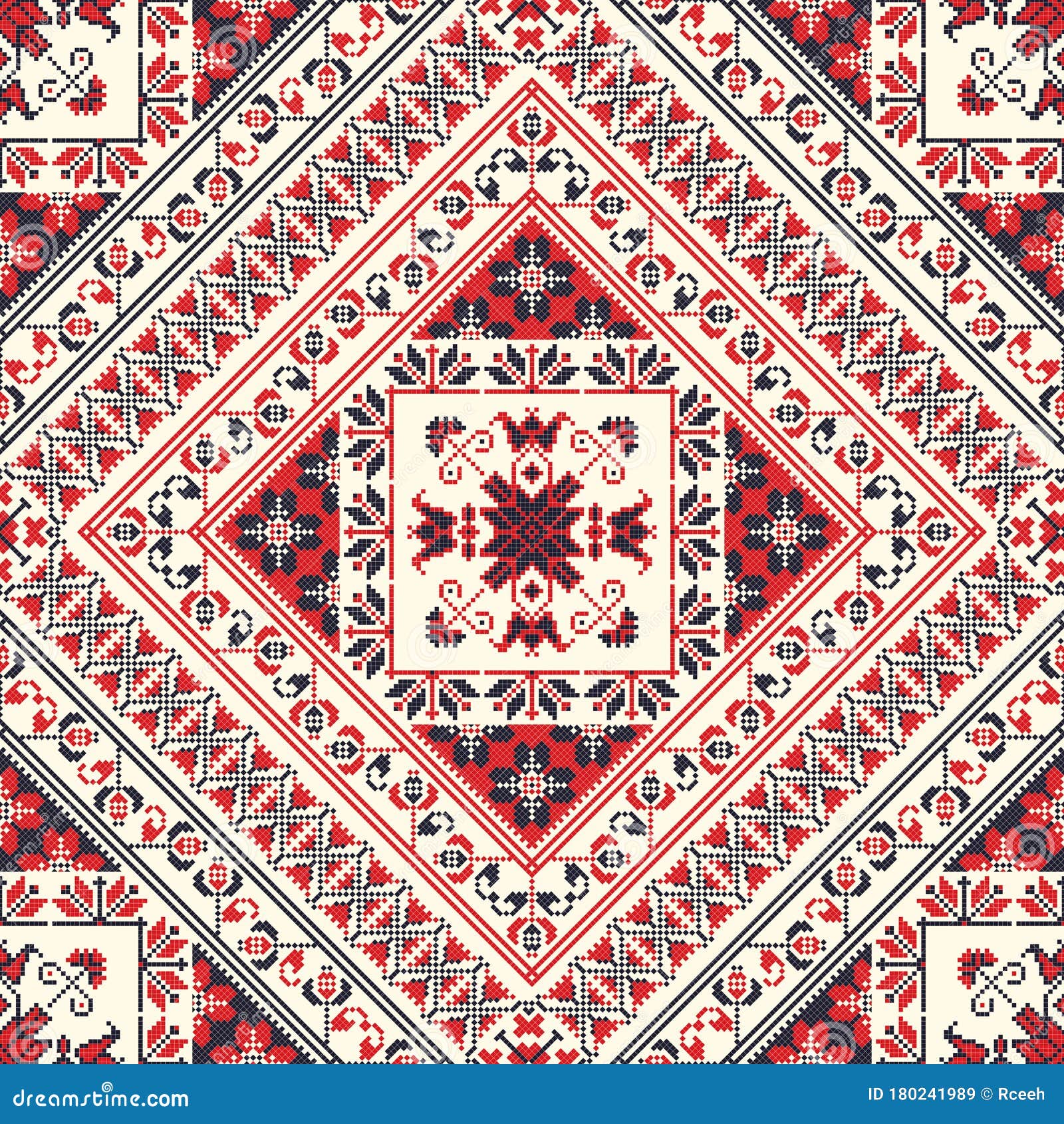Romanian Traditional Pattern Stock Vector - Illustration of moldova ...