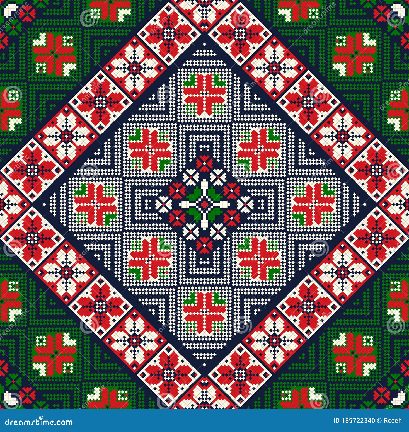 Romanian Traditional Pattern 32 Stock Vector - Illustration of ...