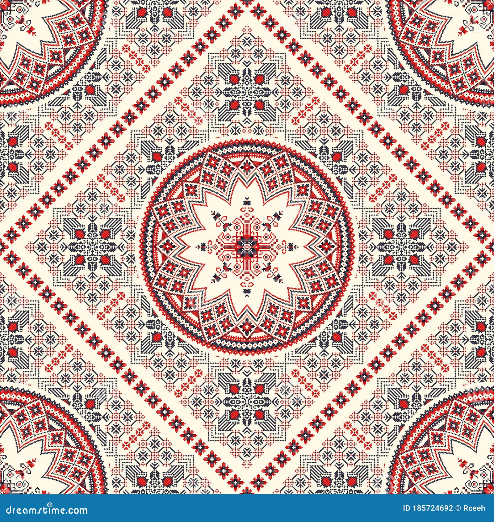 Romanian Traditional Pattern 40 Stock Vector - Illustration of eastern ...