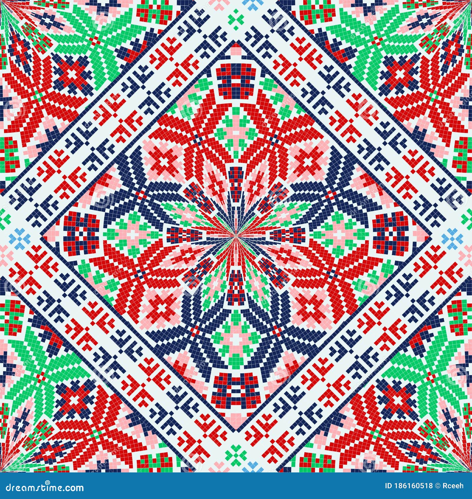 Romanian Traditional Pattern 57 Stock Vector - Illustration of graphic ...