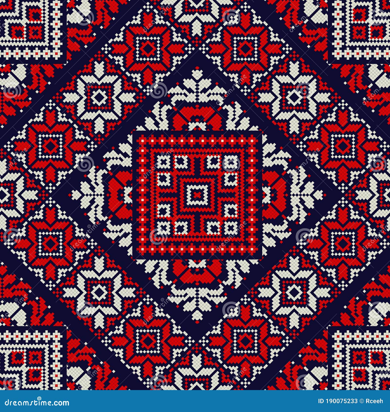 Romanian Traditional Pattern 71 Stock Vector - Illustration of european ...