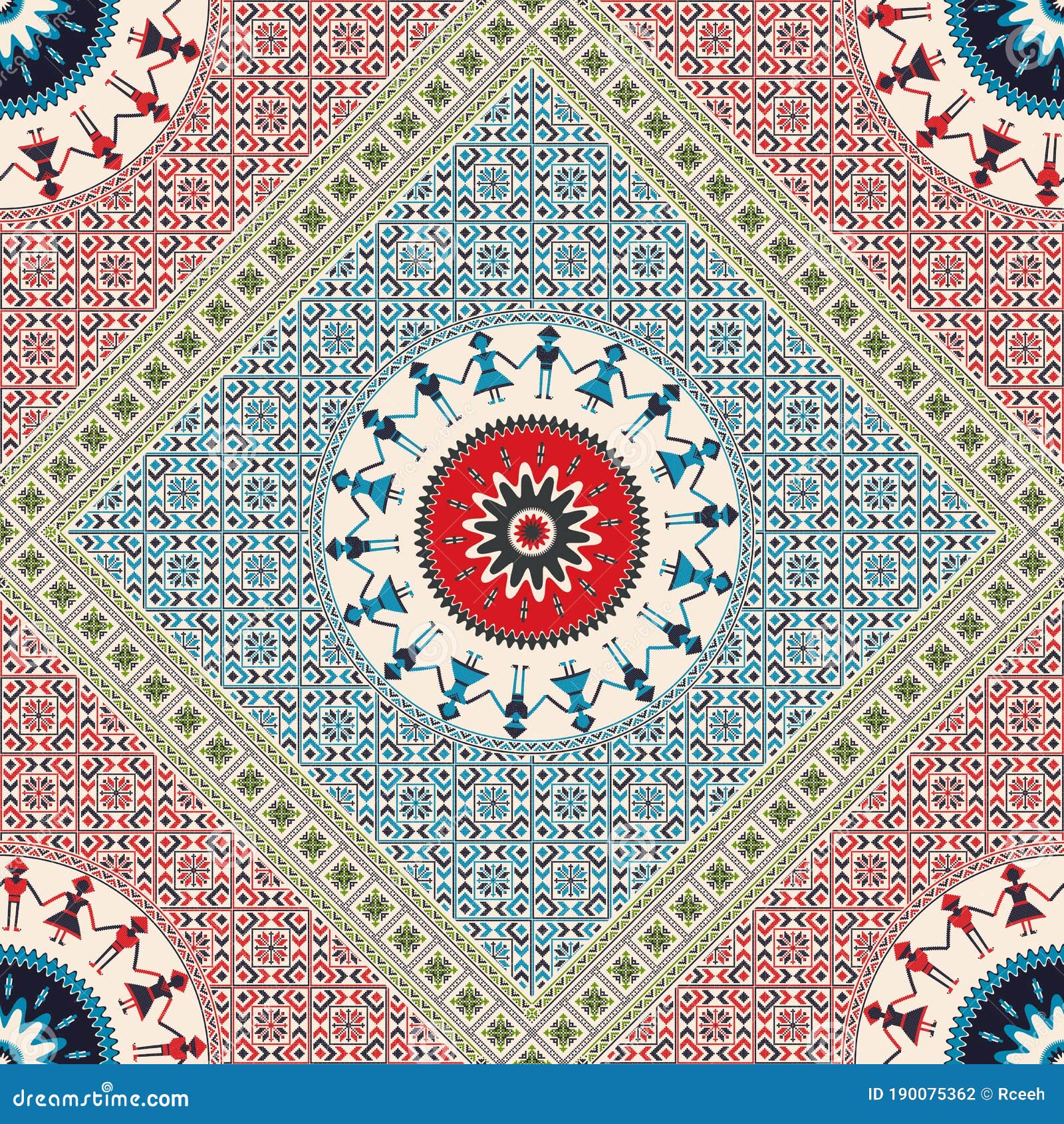 Romanian Traditional Pattern 72 Stock Vector - Illustration of pattern ...