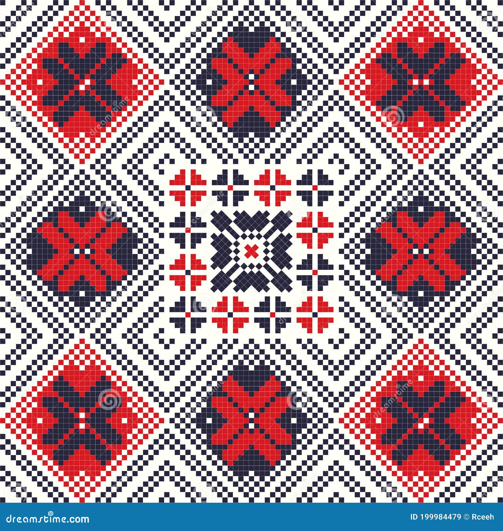 Romanian Traditional Pattern 91 Stock Vector - Illustration of ...