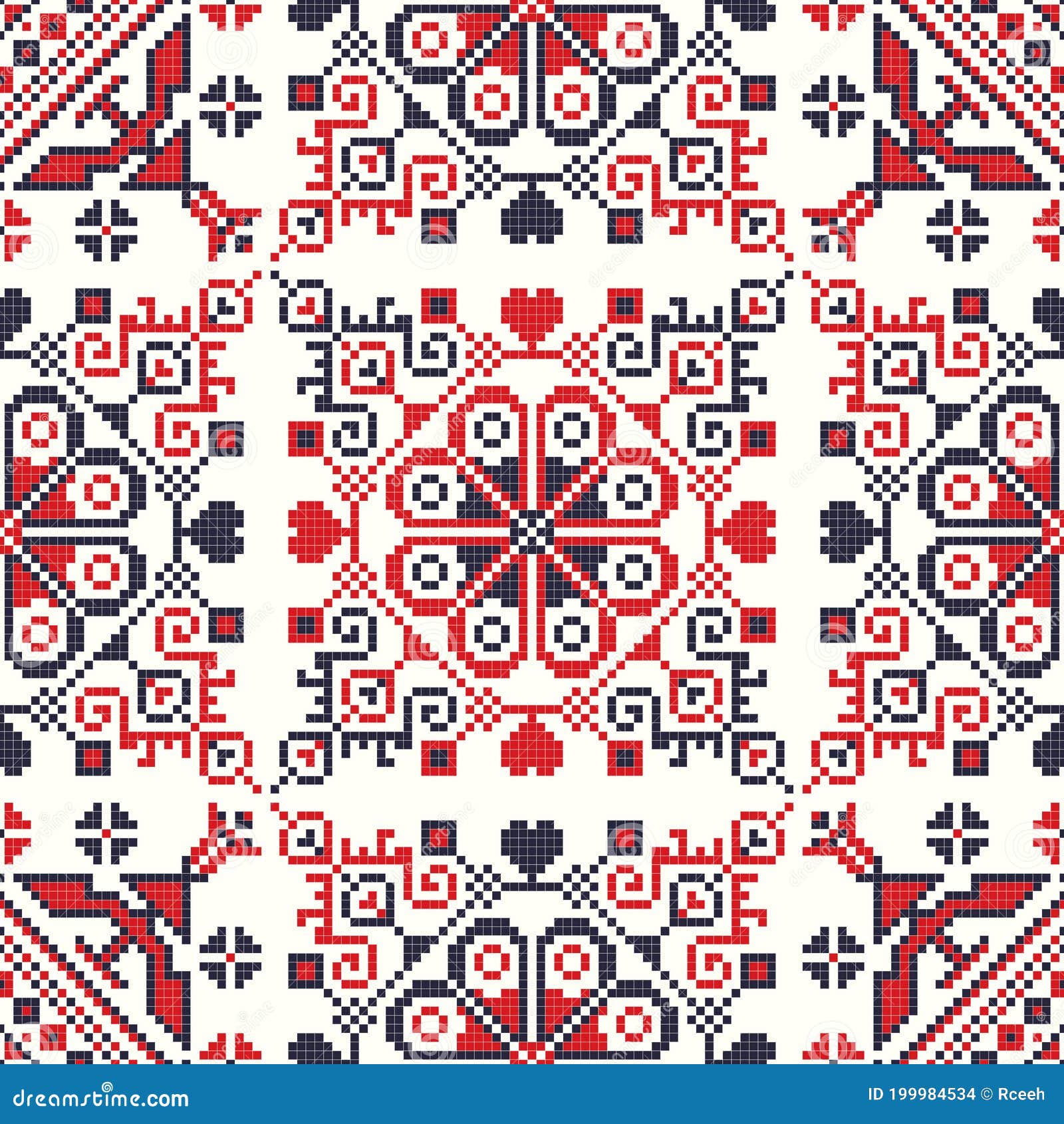 Romanian Traditional Pattern 92 Stock Vector - Illustration of classic ...