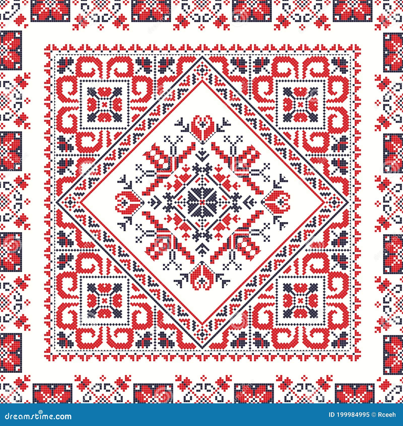 Romanian Traditional Pattern 98 Stock Vector - Illustration of ...