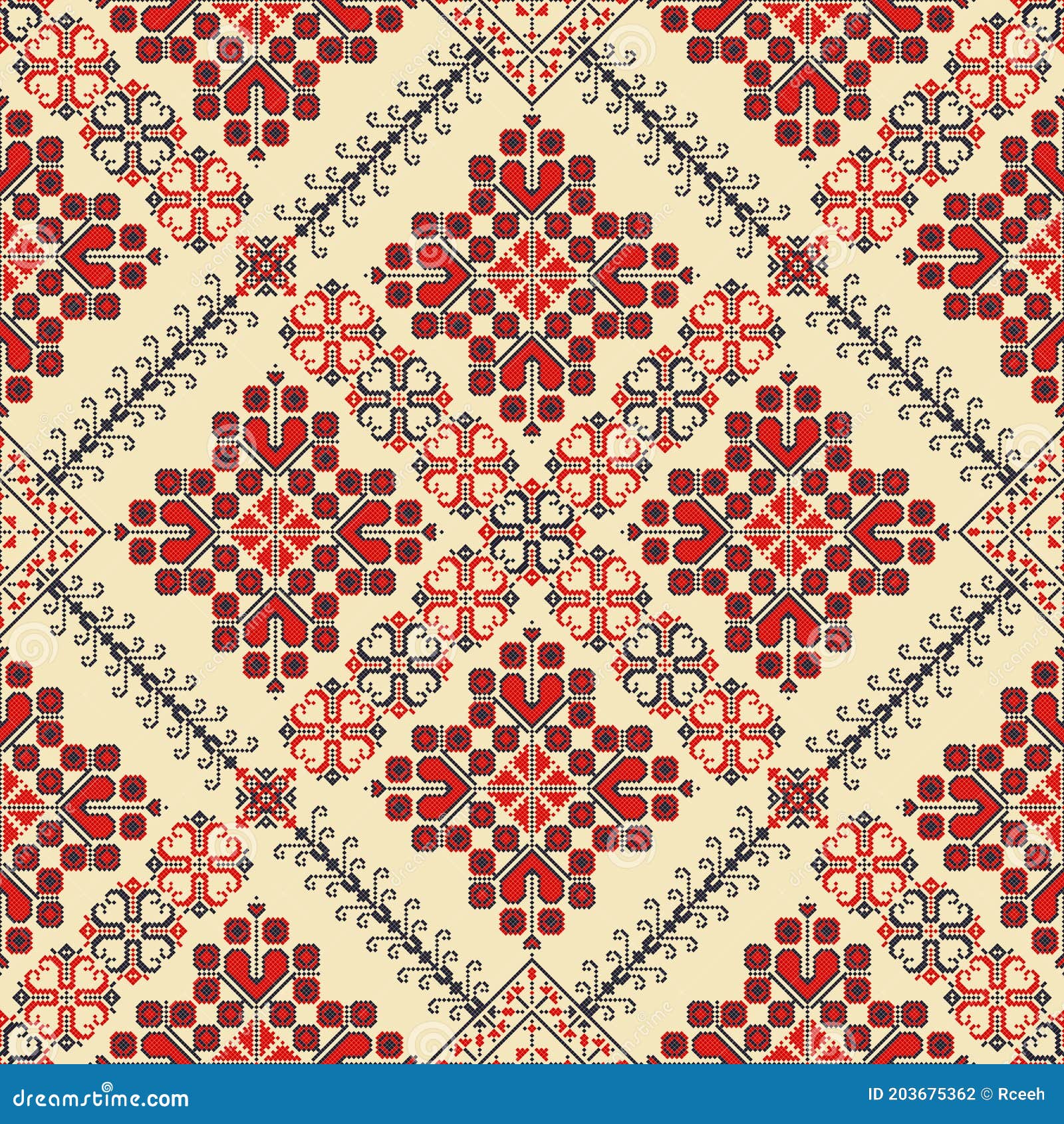 Romanian Traditional Pattern 123 Stock Vector - Illustration of ...