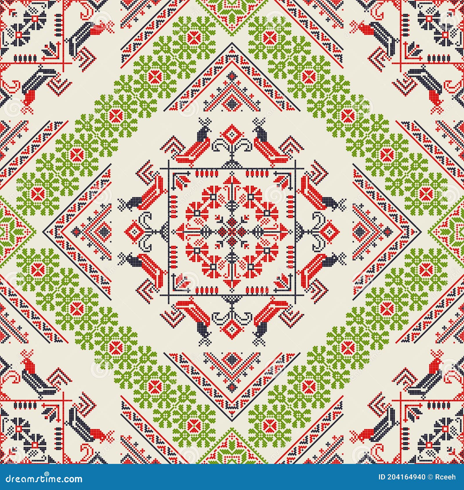 Romanian Traditional Pattern Stock Vector - Illustration of border ...