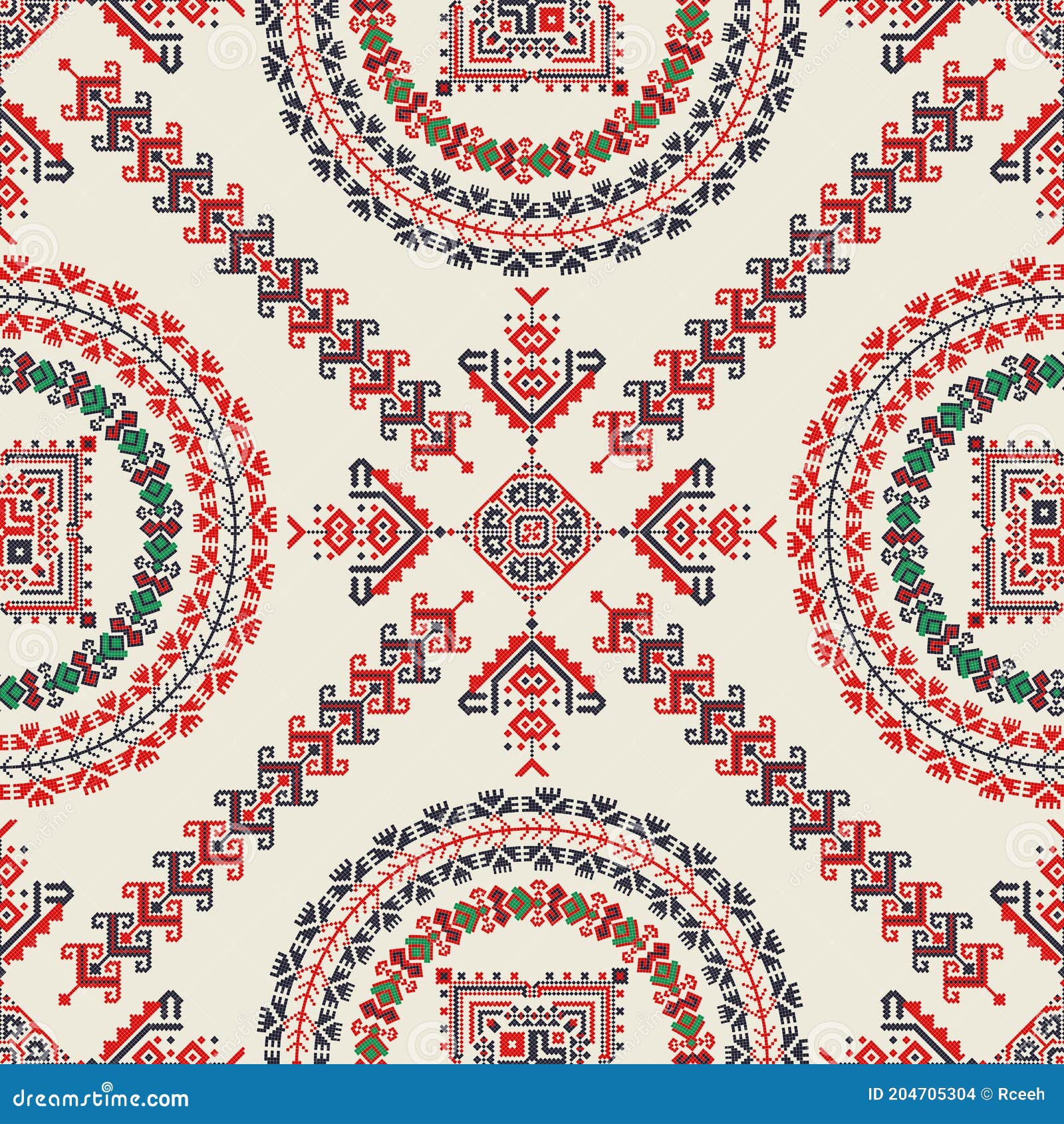 Romanian Traditional Pattern Stock Vector - Illustration of european ...