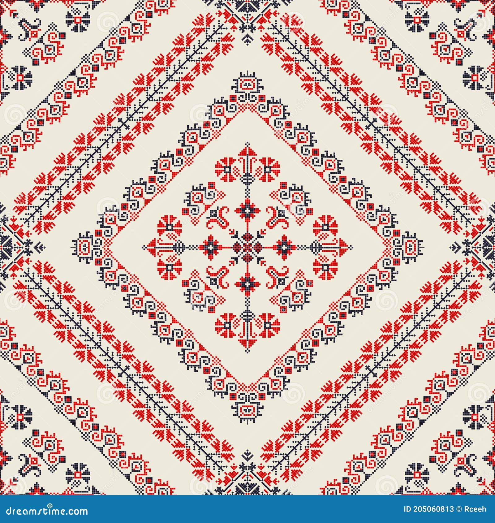 Romanian Traditional Pattern Stock Vector - Illustration of border ...