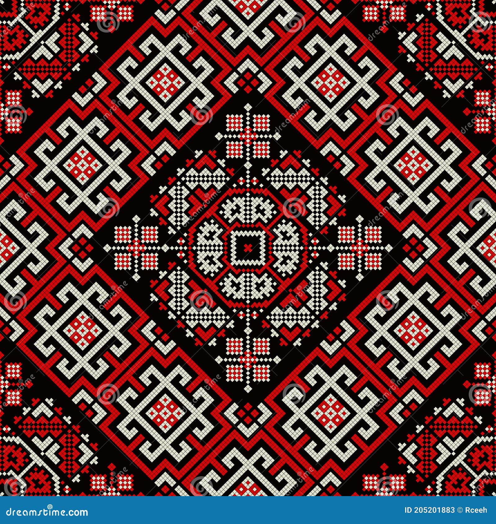 Romanian Traditional Pattern Stock Vector - Illustration of classical ...