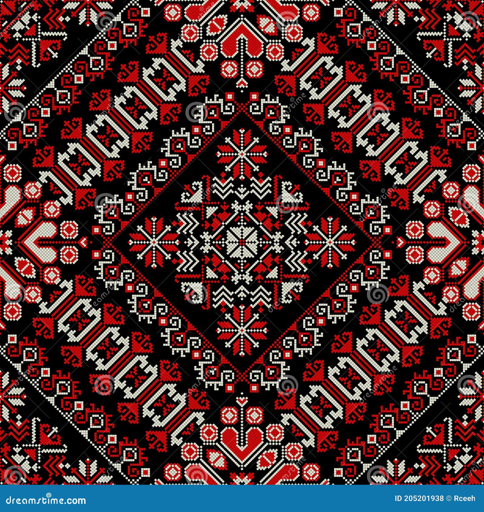 Romanian Traditional Pattern Stock Vector - Illustration of graphic ...