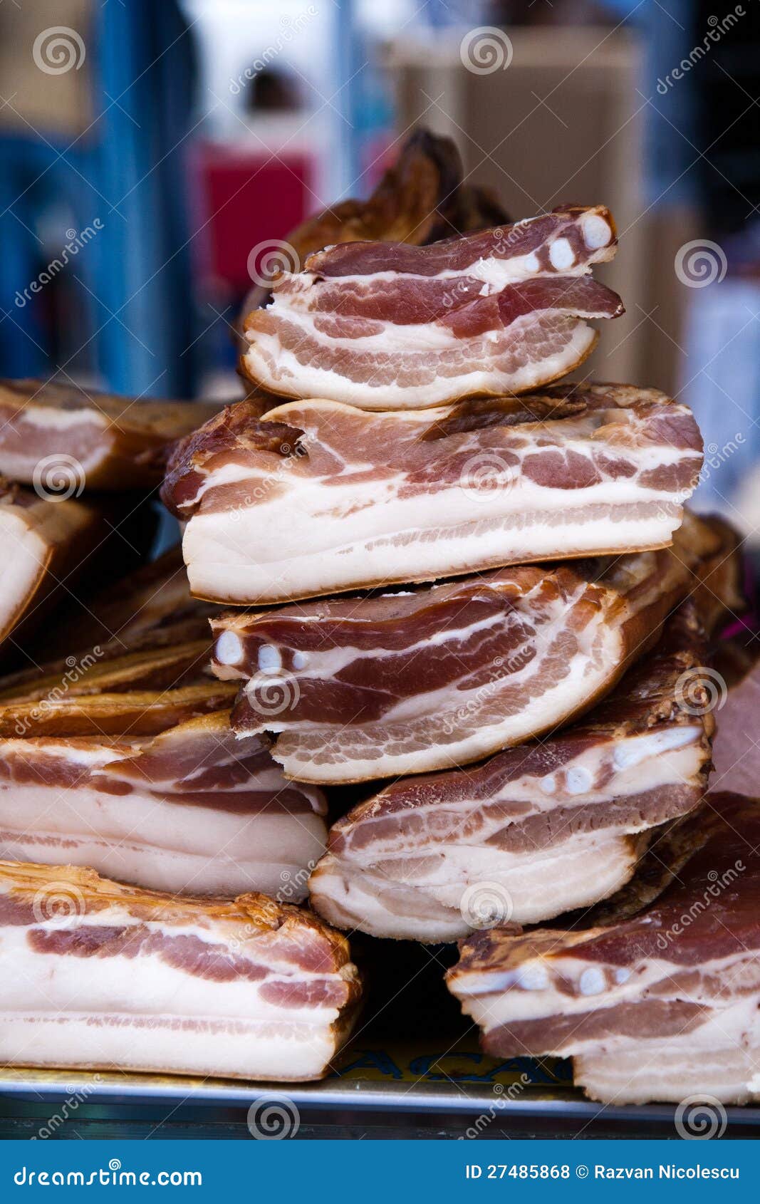 Romanian Traditional Pork Meat Stock Photo - Image of razvan, ribs ...