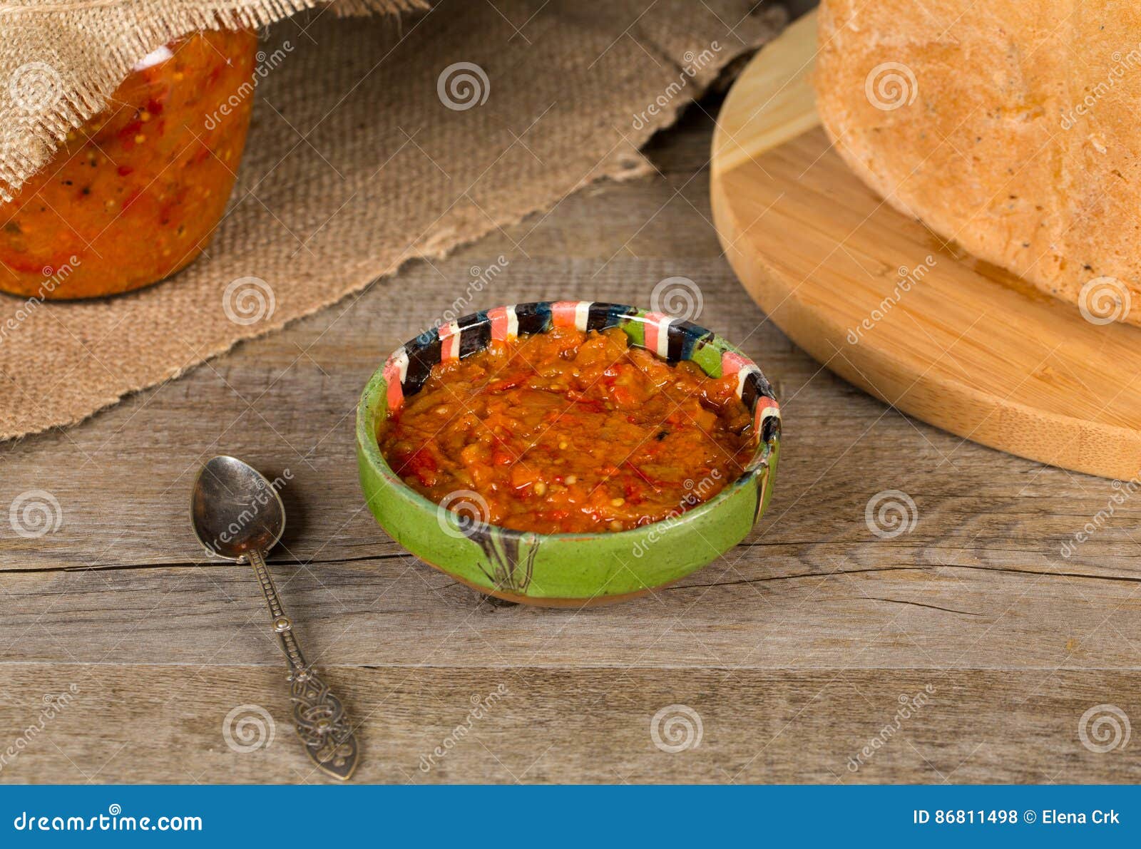 Romanian Traditional Recipe of Zacusca Stock Photo - Image of meal ...