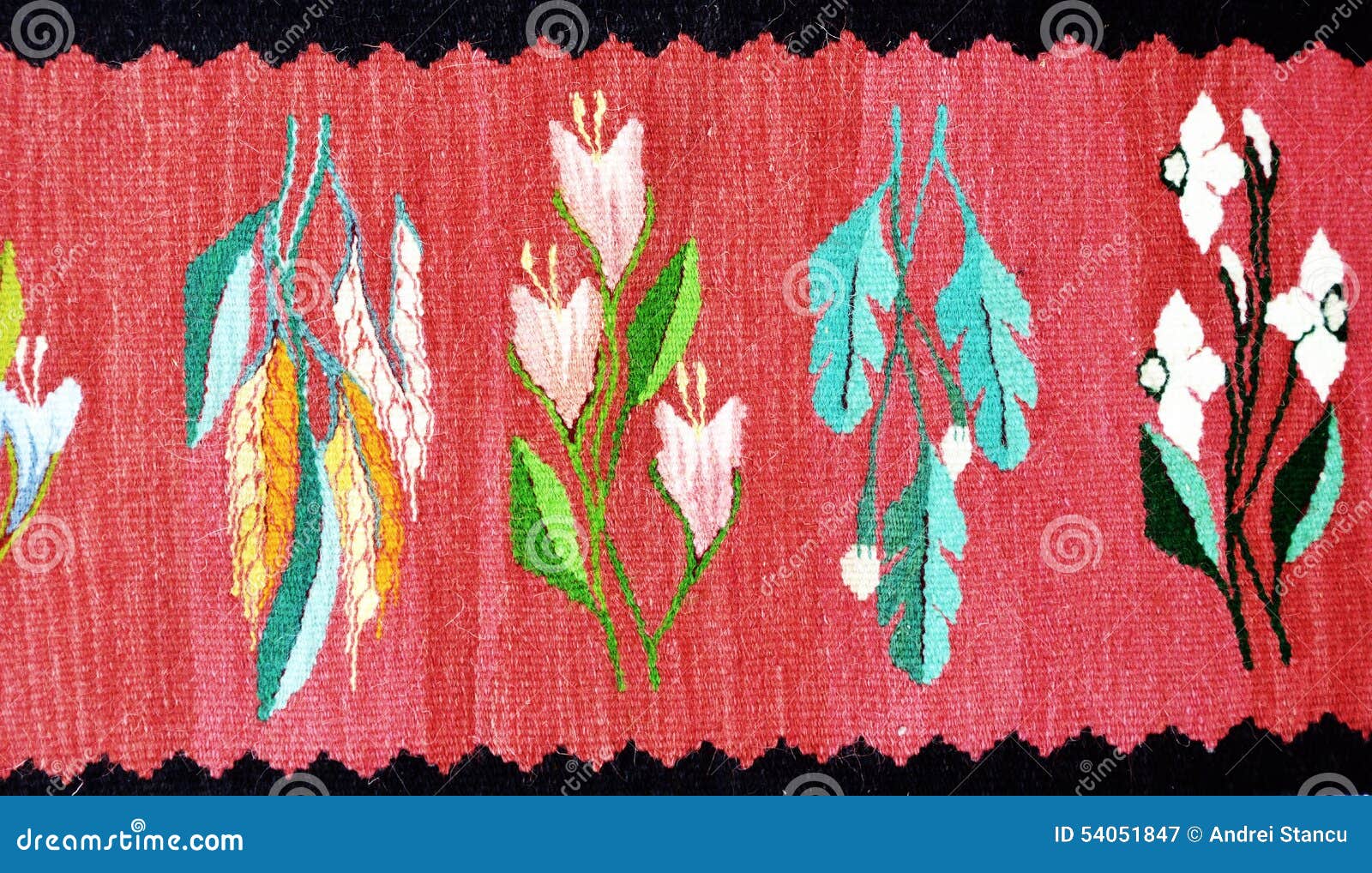 Romanian traditional rug stock image. Image of pattern - 54051847