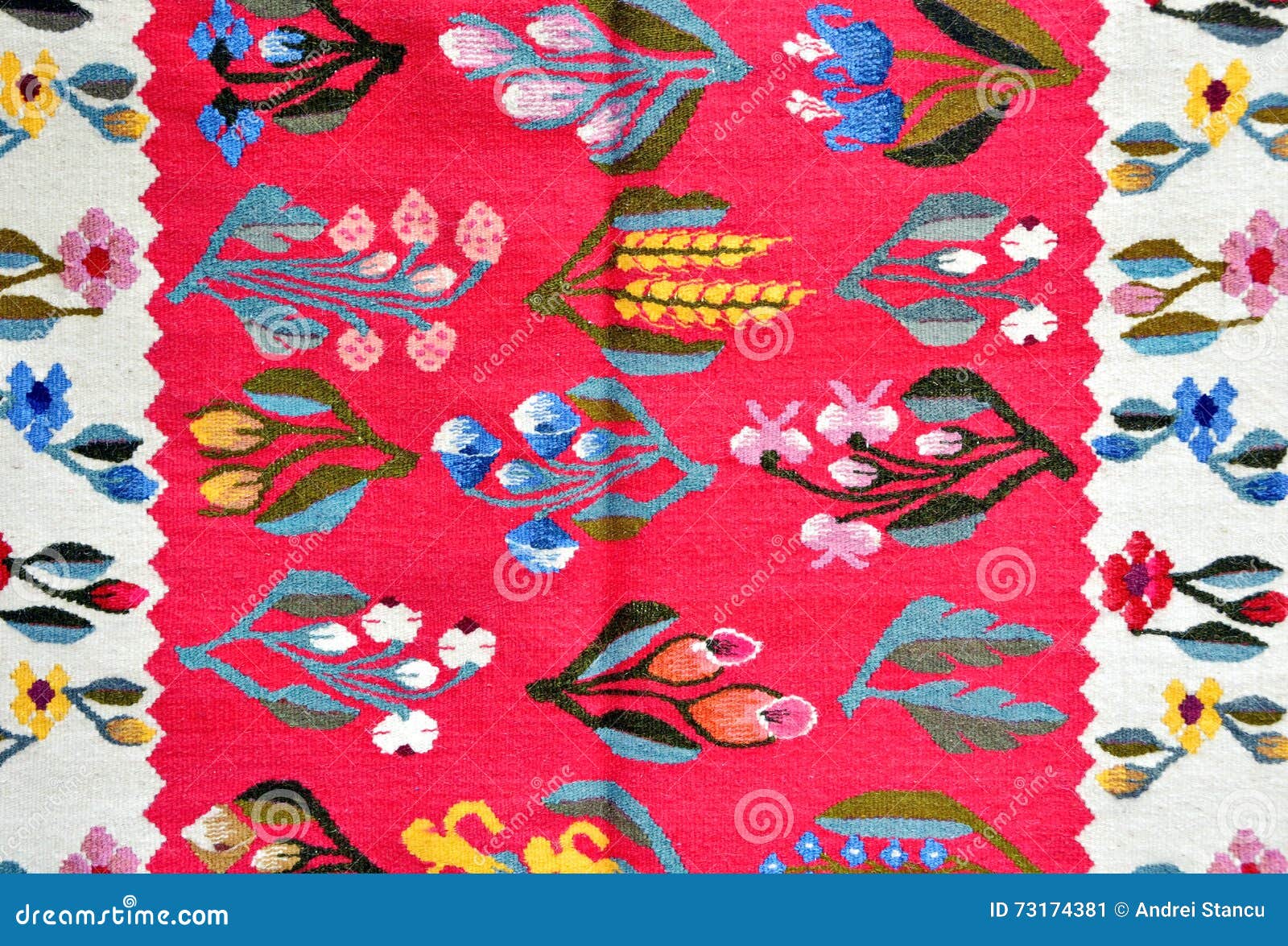 Romanian traditional rug stock image. Image of textile - 73174381