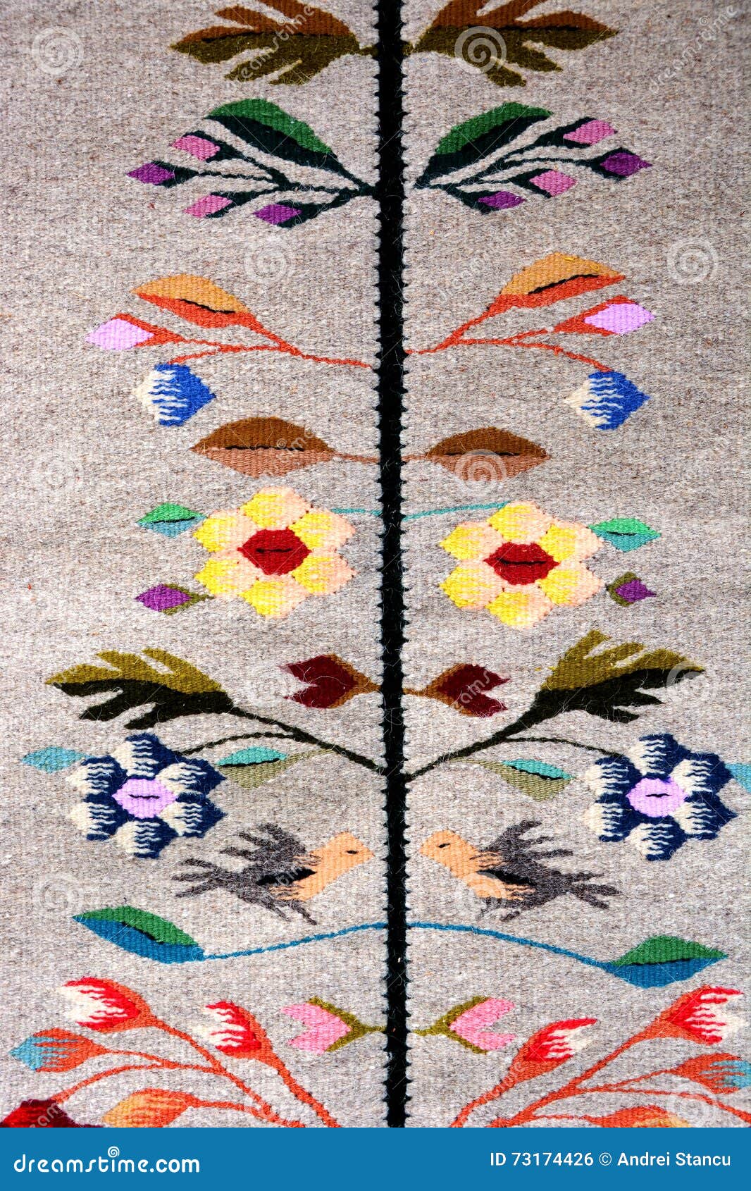 Romanian traditional rug stock photo. Image of balls - 73174426