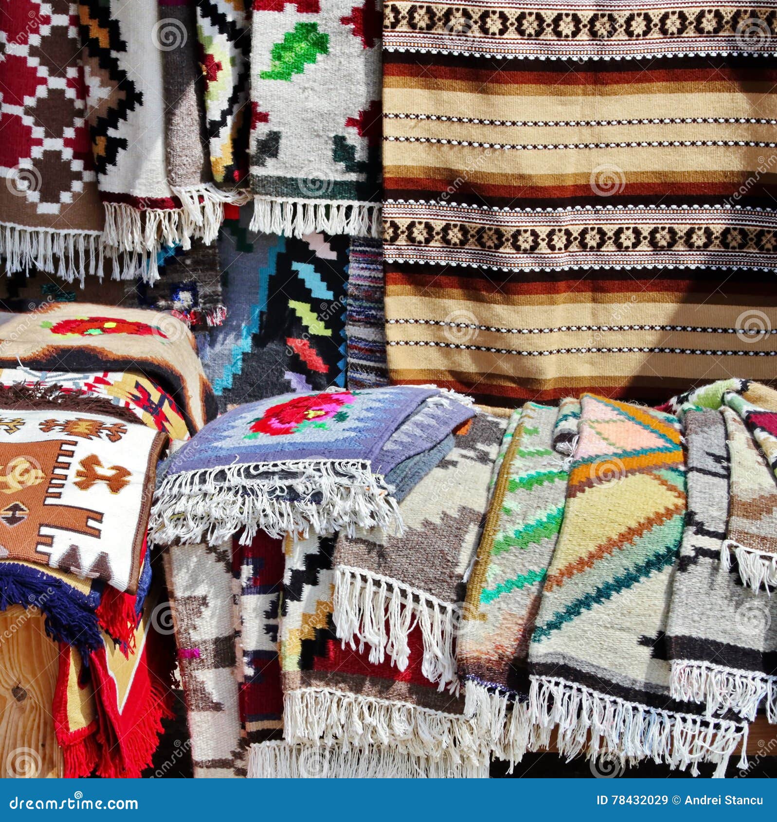 Romanian traditional rug stock image. Image of moldova - 78432029