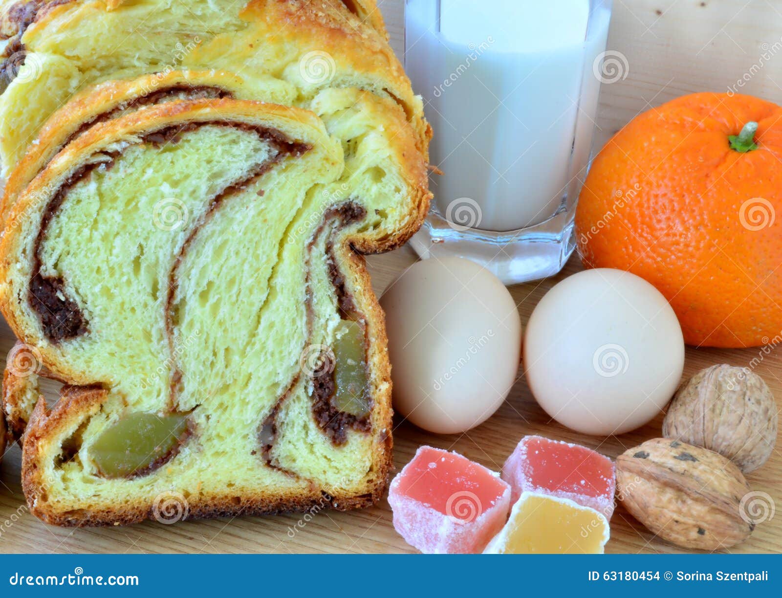 Romanian Traditional Sponge Cake Stock Photo - Image of muffin, easter ...