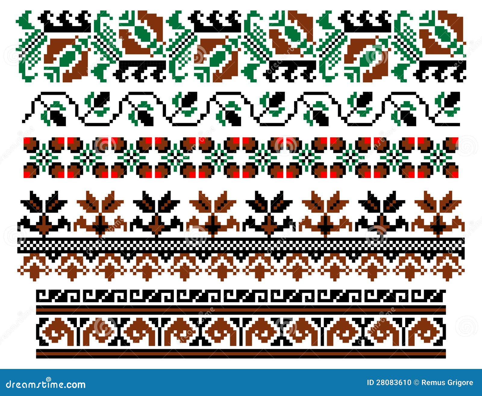 Romanian Traditional Theme - Cdr Format Stock Vector - Illustration of ...