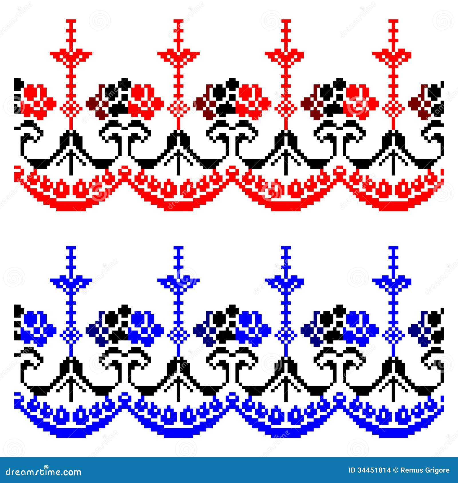 Romanian Traditional Theme - Cdr Format Stock Vector - Illustration of ...