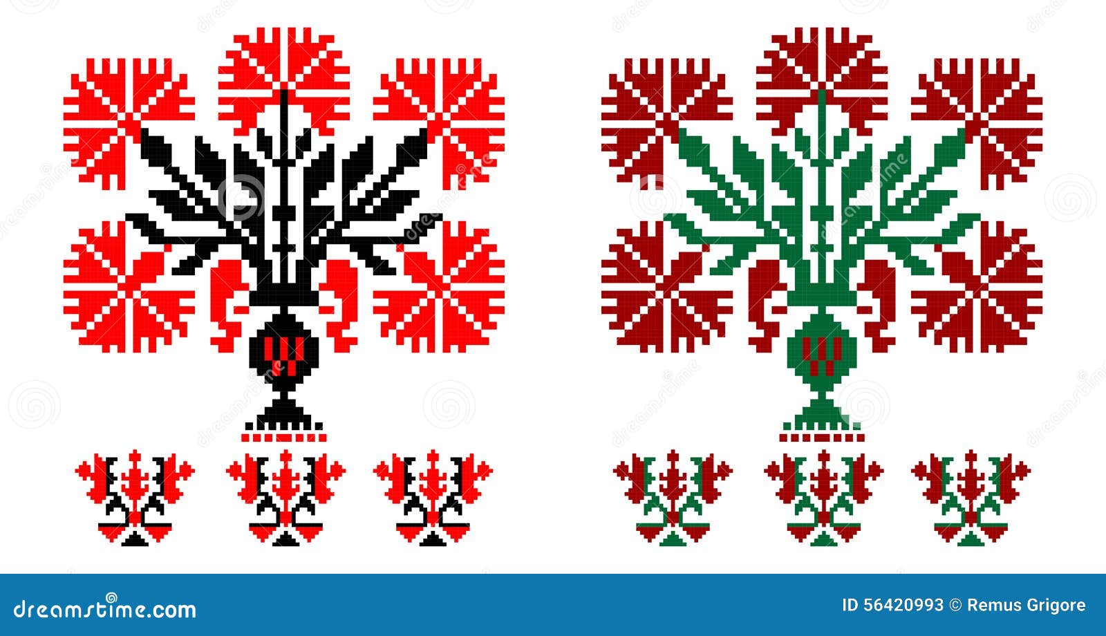 Romanian Traditional Theme - Cdr Format Stock Vector - Illustration of ...