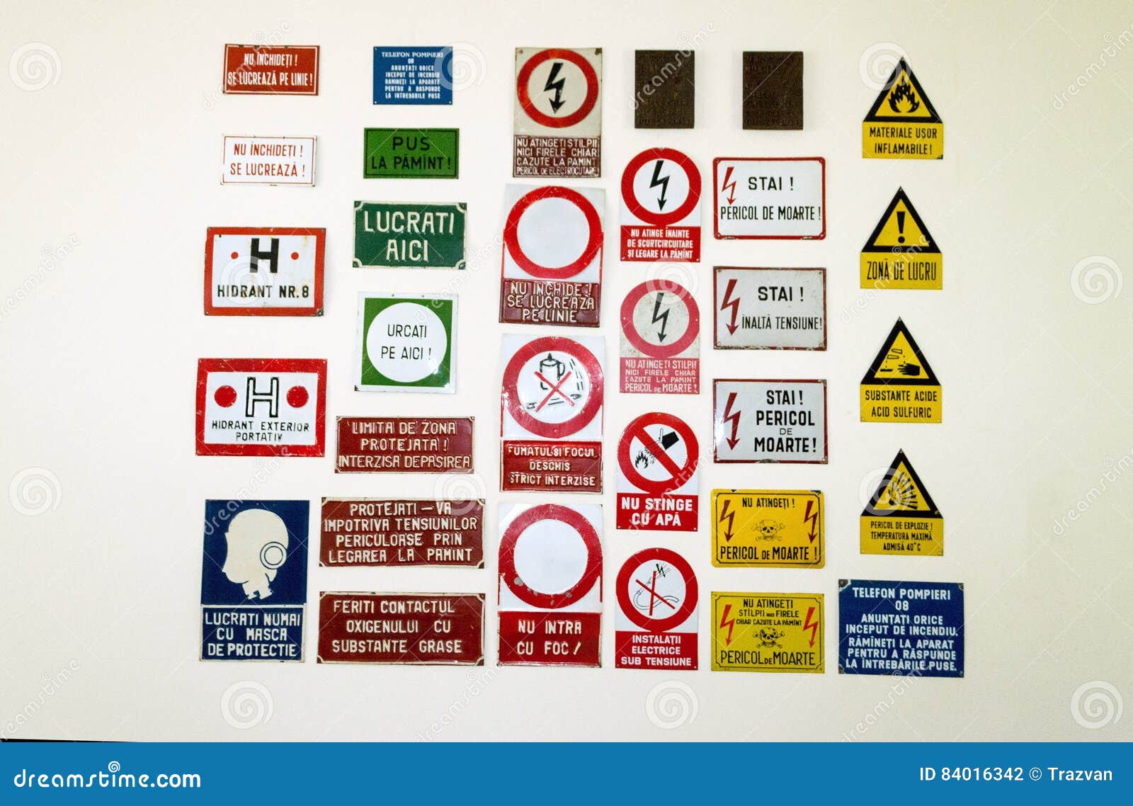 Radiation Warning Sign On The Nameplate And The Machanic Container Of ...