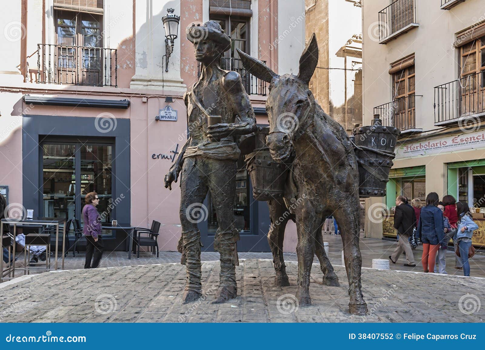 Donkey Sculpture In Front Of The Gate Of Golden Donkey Farm Editorial ...