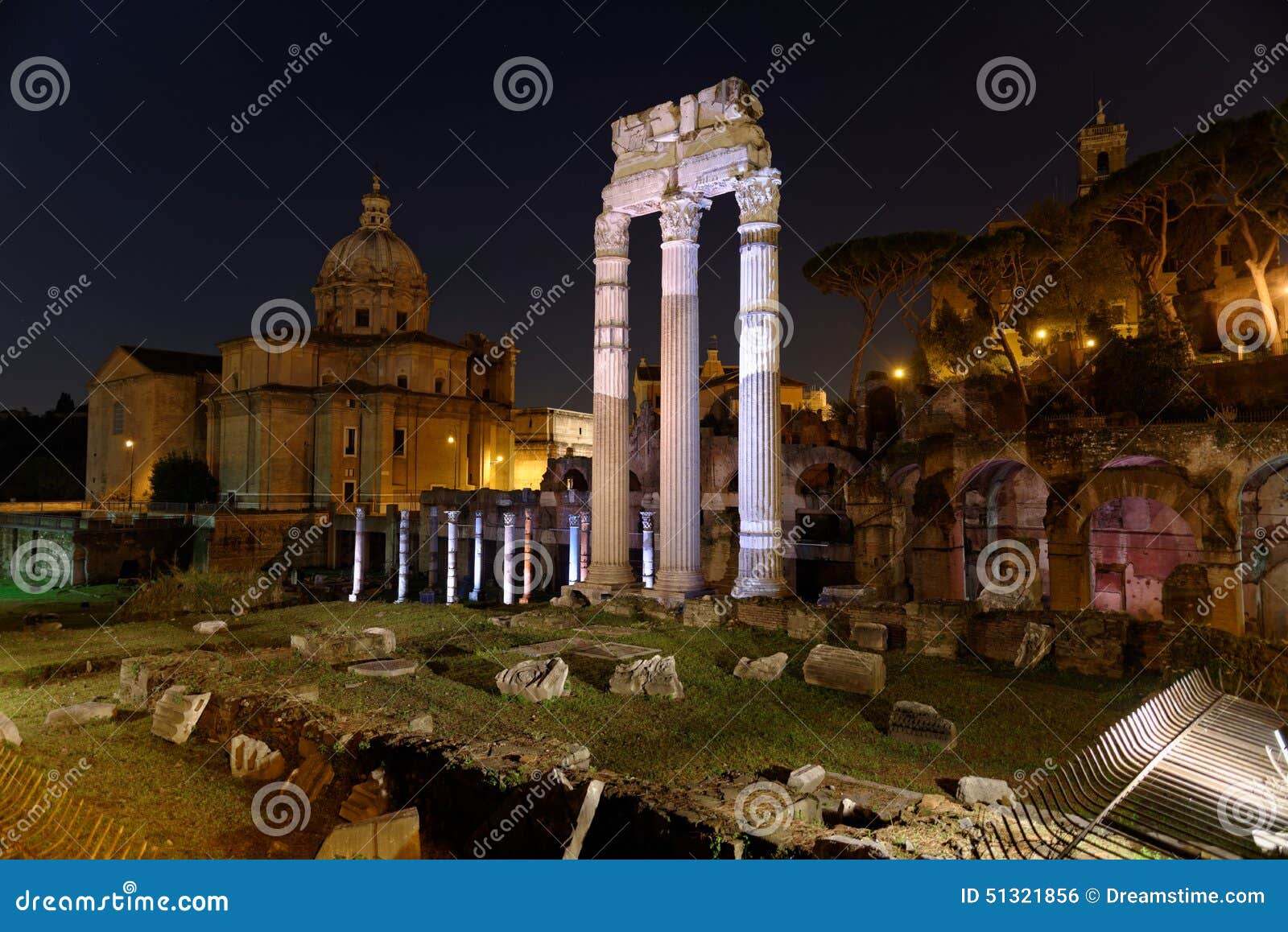 Romano Di Notte - Roma De Foro Foto de archivo - Imagen de noche ...
