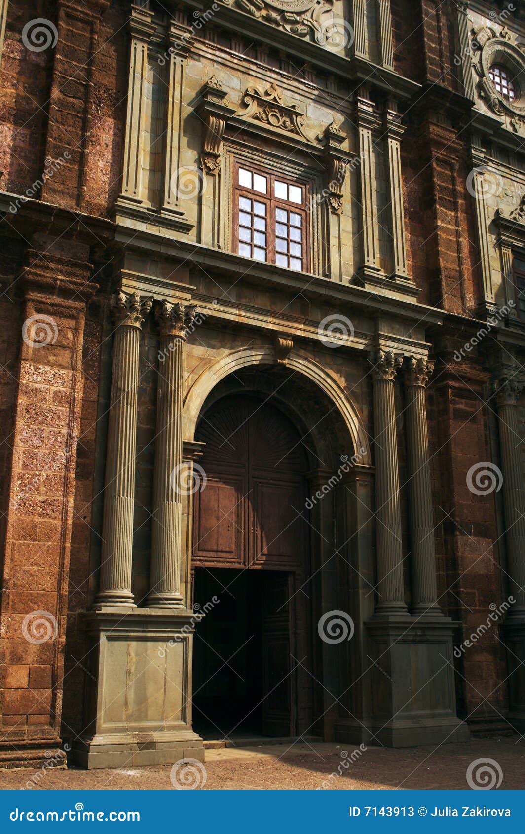 Romantic Ancient Building Made of the Red Bricks Stock Image - Image of ...