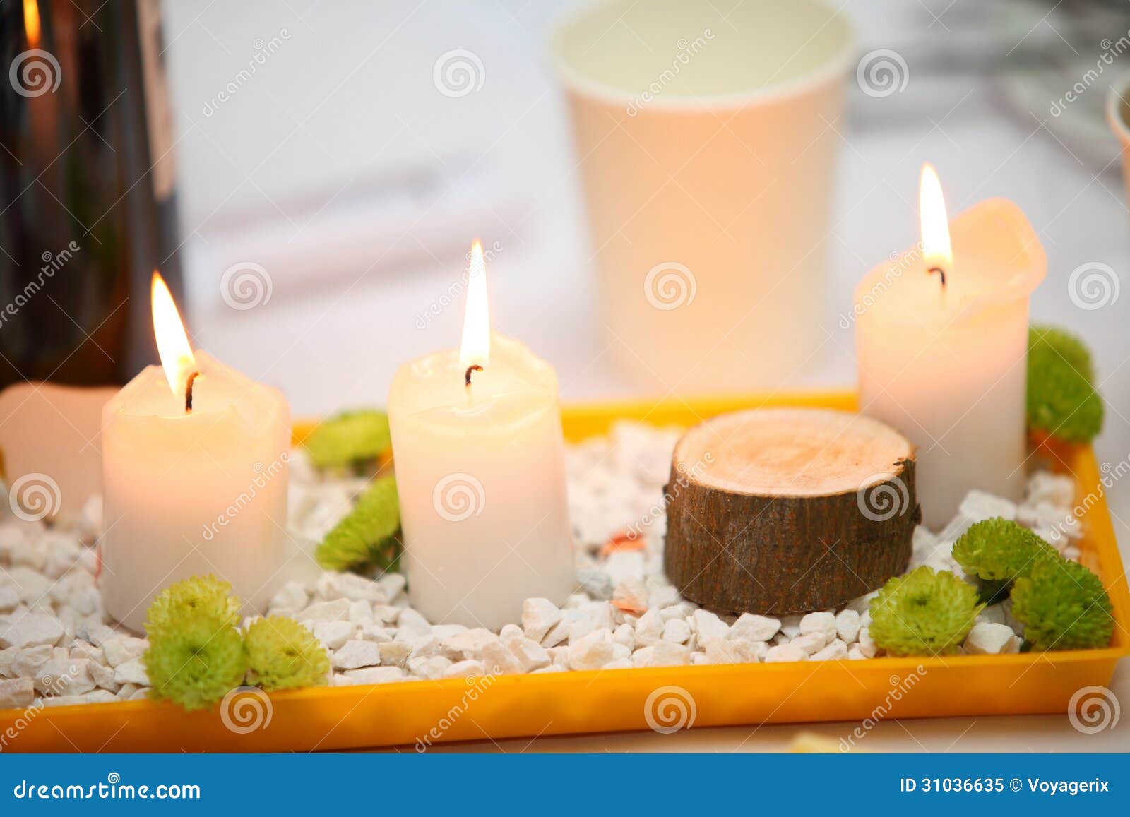 Romantic Atmosphere with Candle Stock Image - Image of love, holiday ...