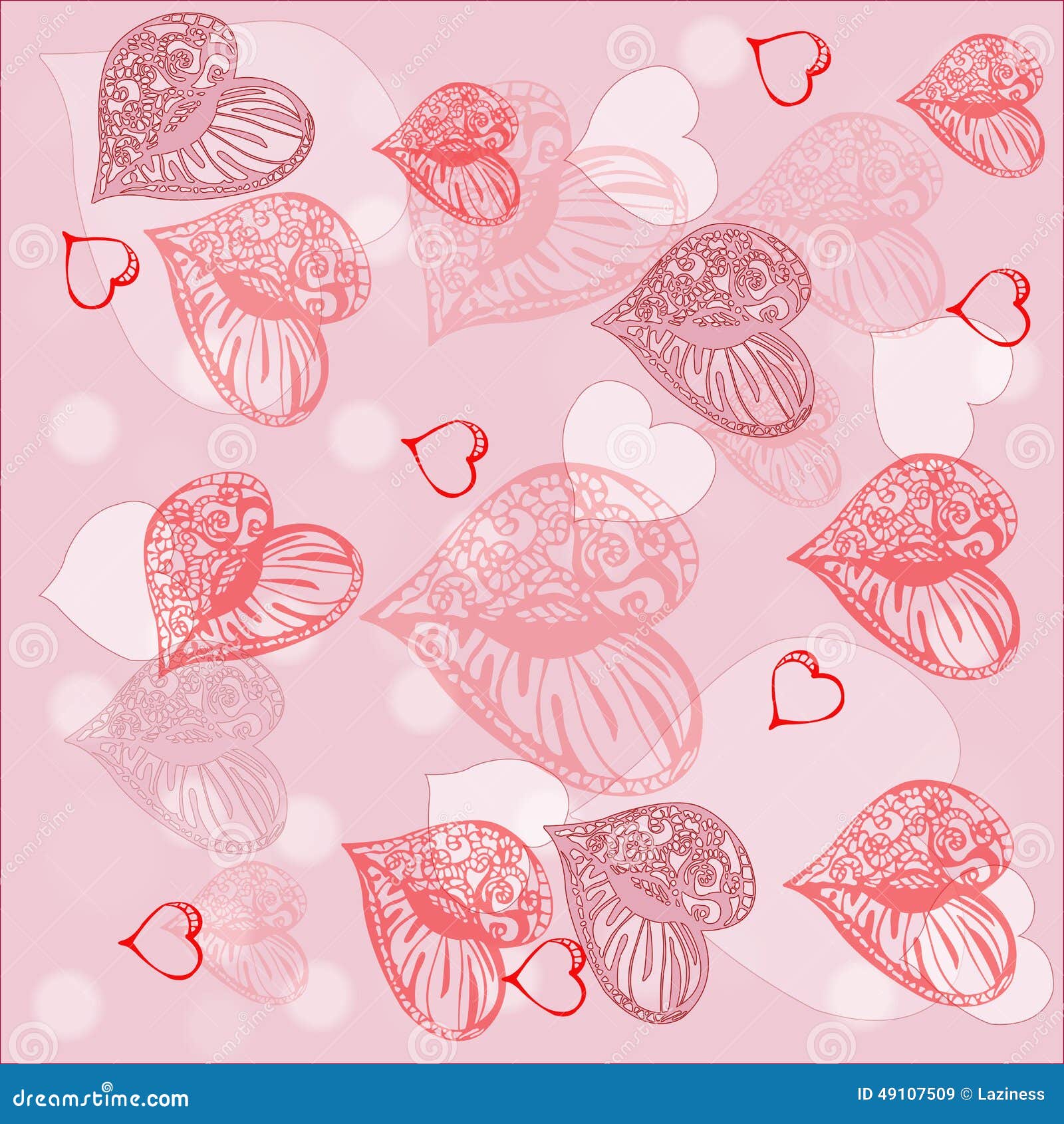 Romantic Background - Vector Stock Vector - Illustration of hearts ...