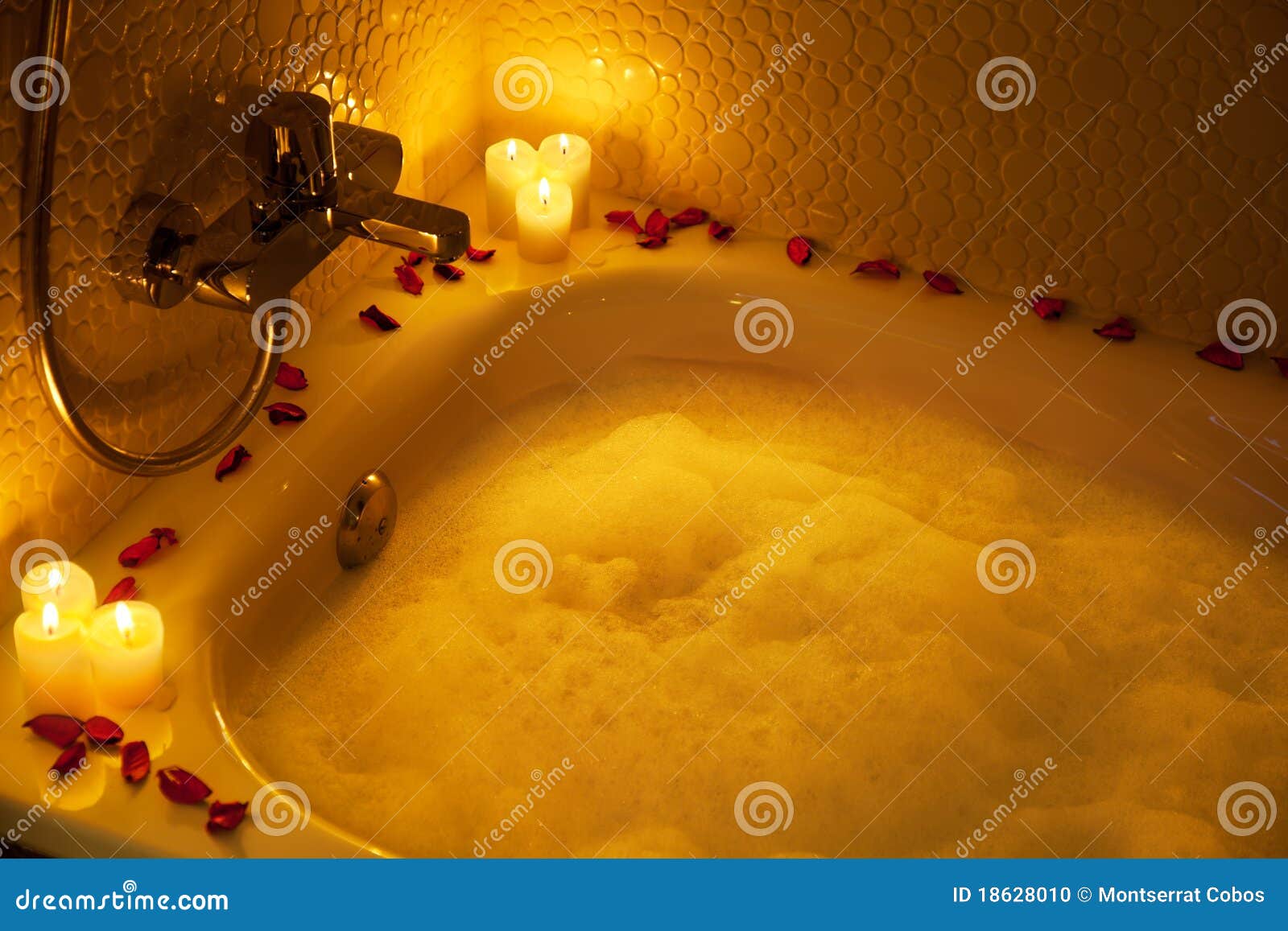 Romantic bathtub stock photo. Image of bathroom, jacuzzi - 18628010