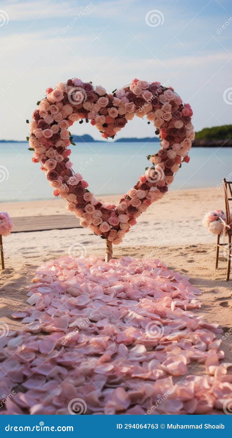 Charming Wedding Invitation Alongside Red Rose Bouquet. Stock Photo ...