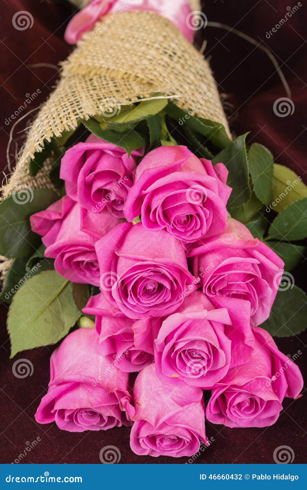 Romantic Bouquet of Ecuadorian Pink Roses Stock Photo - Image of ...