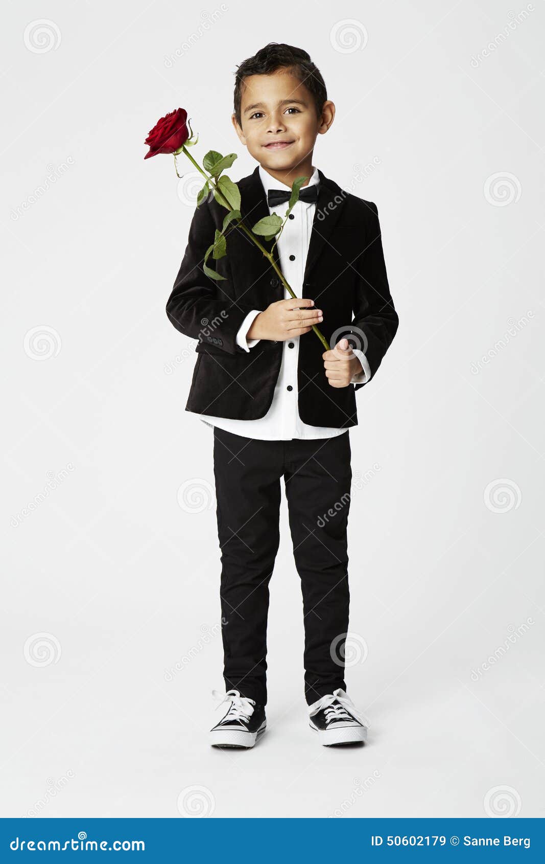 Romantic boy with rose stock image. Image of flower, love - 50602179