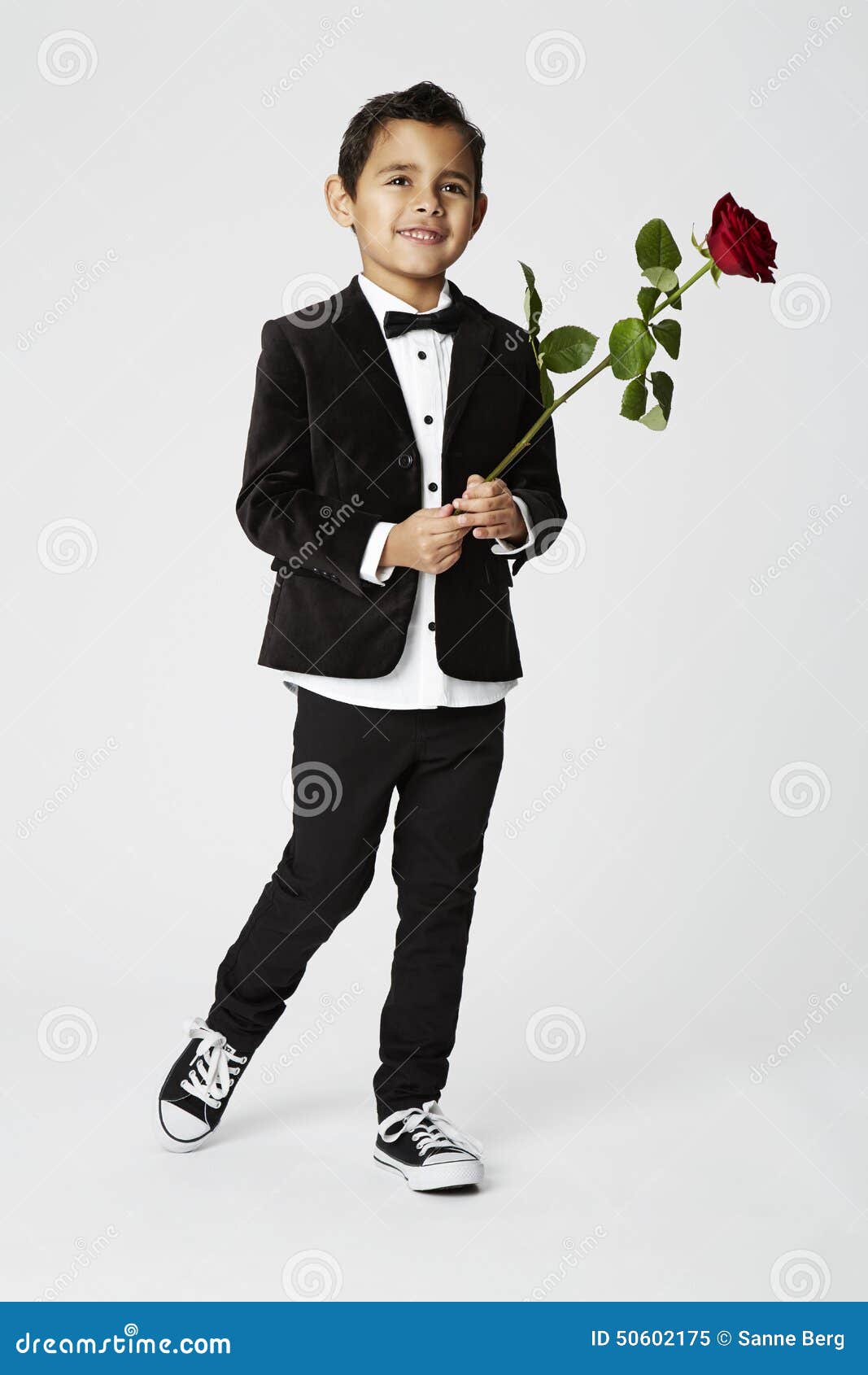 Romantic boy with rose stock image. Image of person, smart - 50602175